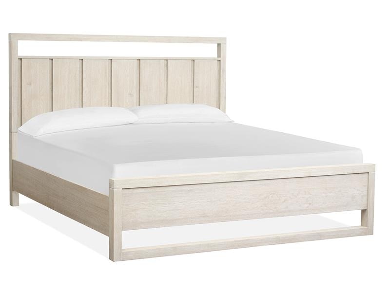 Magnussen Home Addison Lane White Complete King Panel Bed B5788-64 - Portland, OR | Key Home