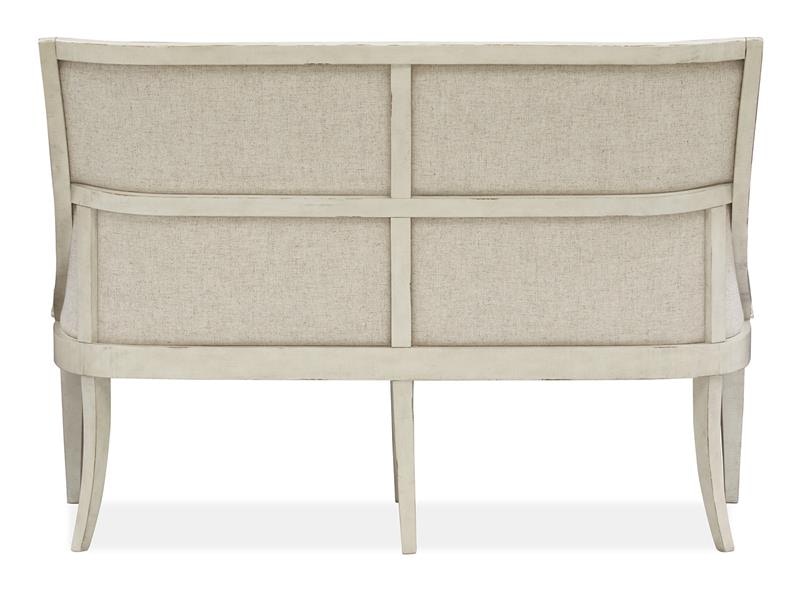 Magnussen Home Casual Dining Bench with Upholstered Seat and Back D5430 ...