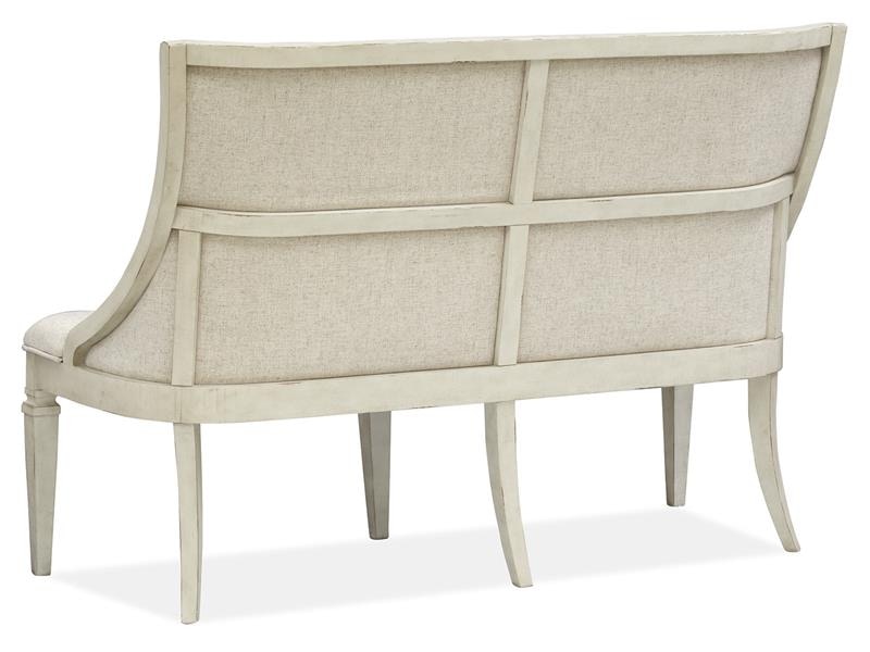 Magnussen Home Casual Dining Bench with Upholstered Seat and Back D5430 ...