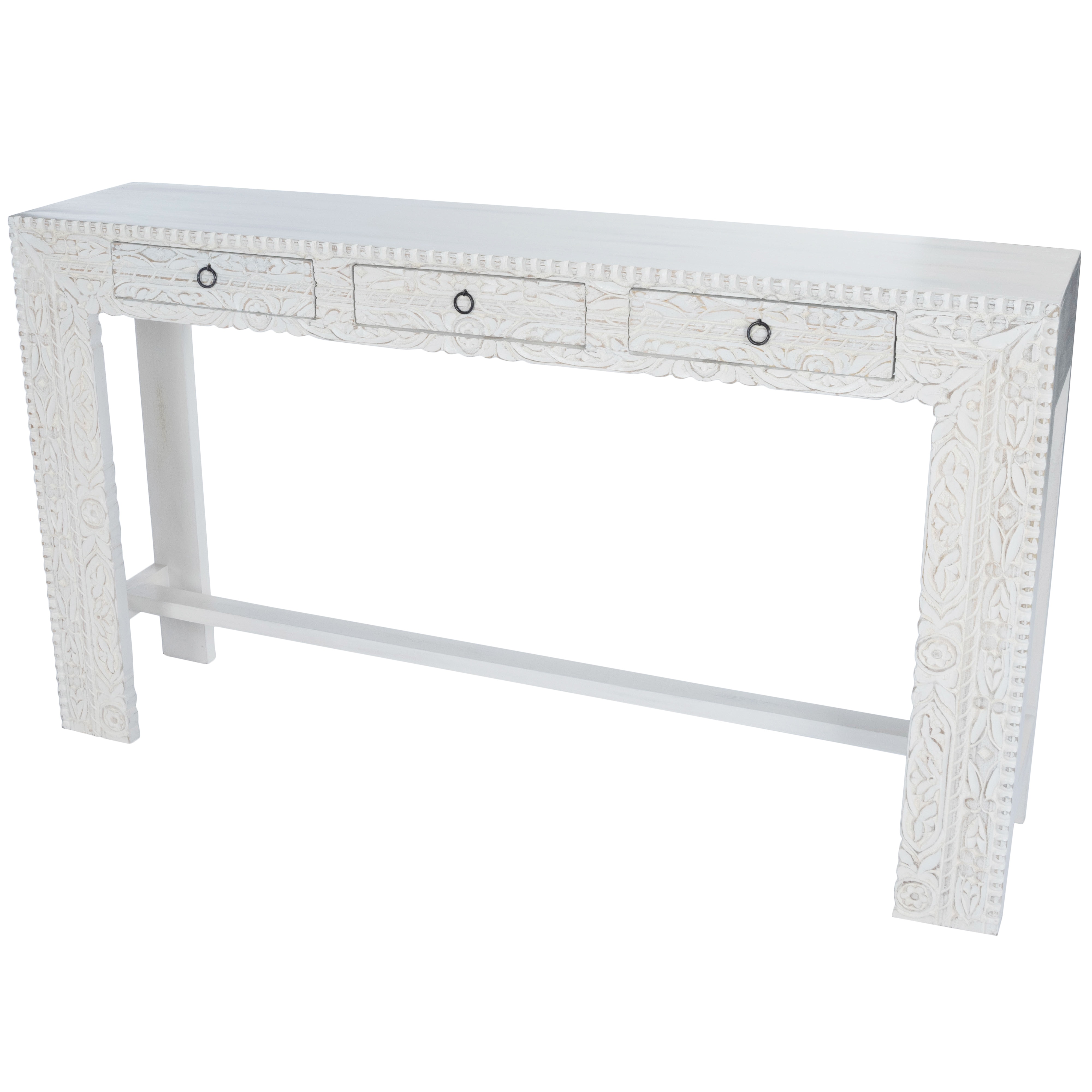 White company console table store