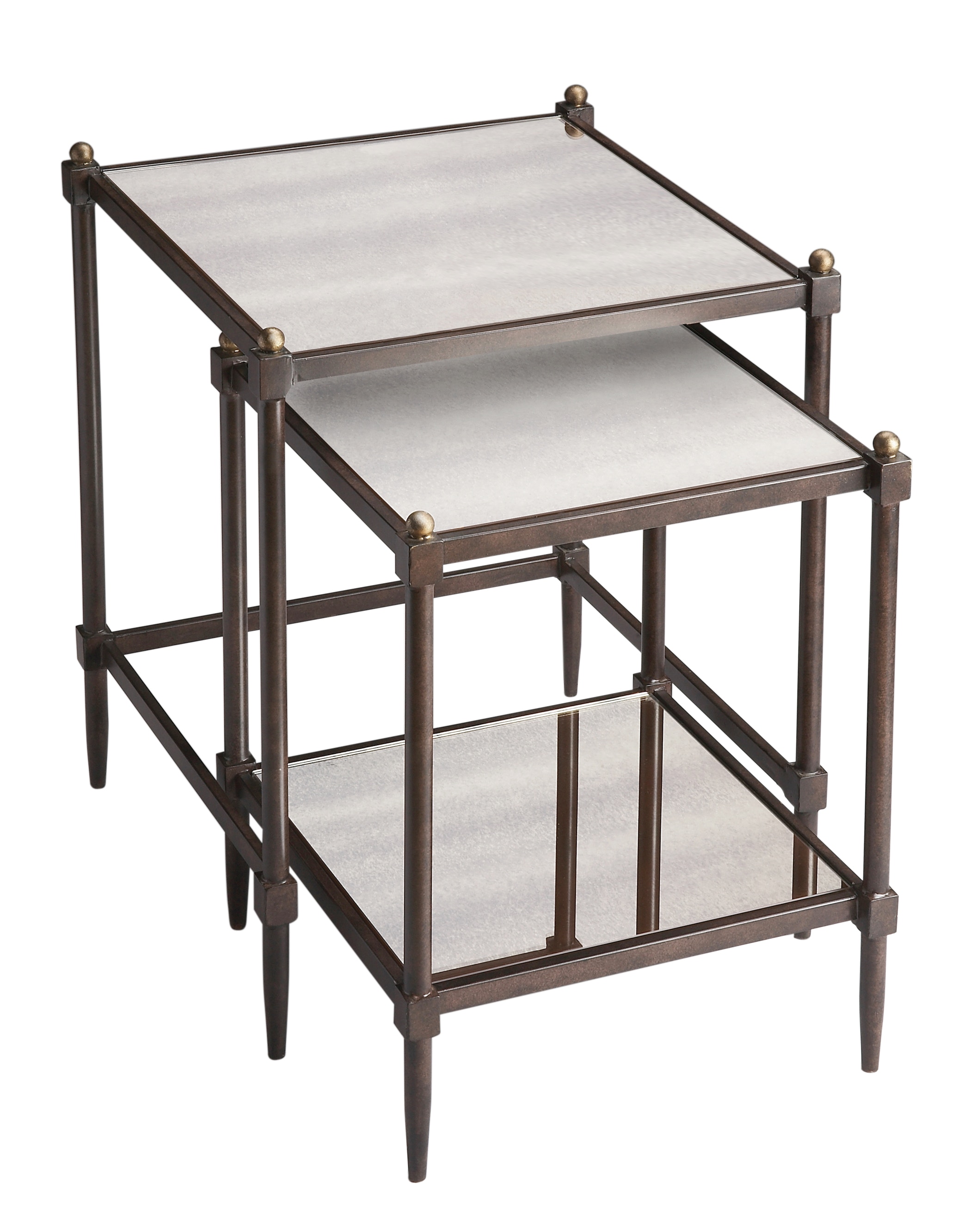 Butler Specialty Company Living Room End Tables Peninsula Nesting Side ...