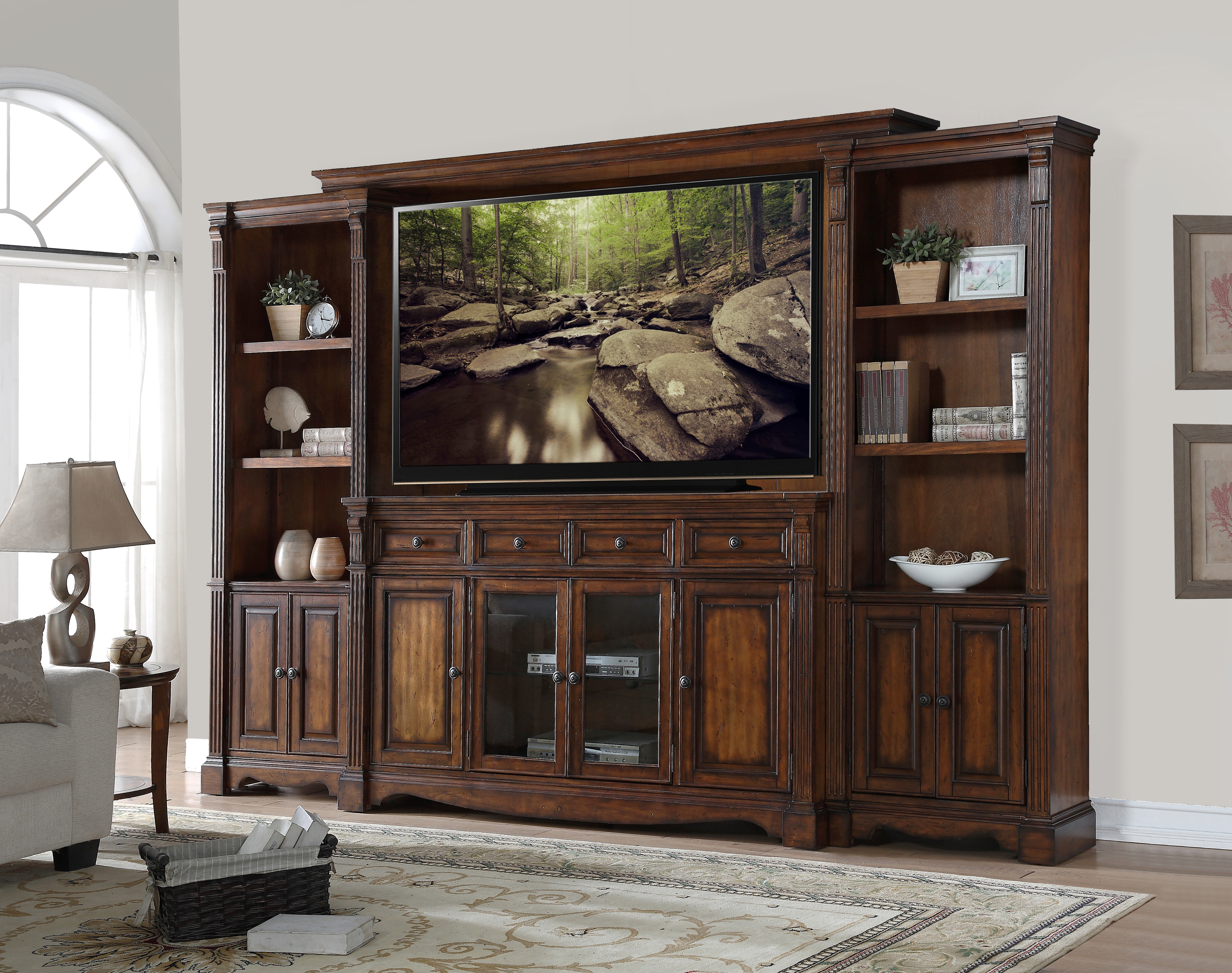 Legends Furniture Home Entertainment Parliament Entertainment Wall ZPAR 1000G Hennen Furniture