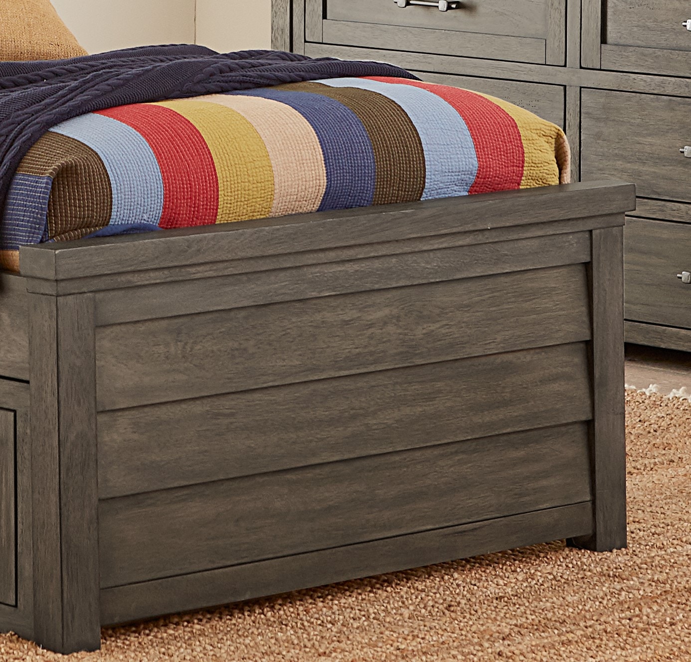Legacy Classic Kids Bedroom Bunkhouse Louvered Panel Footboard W Slat ...