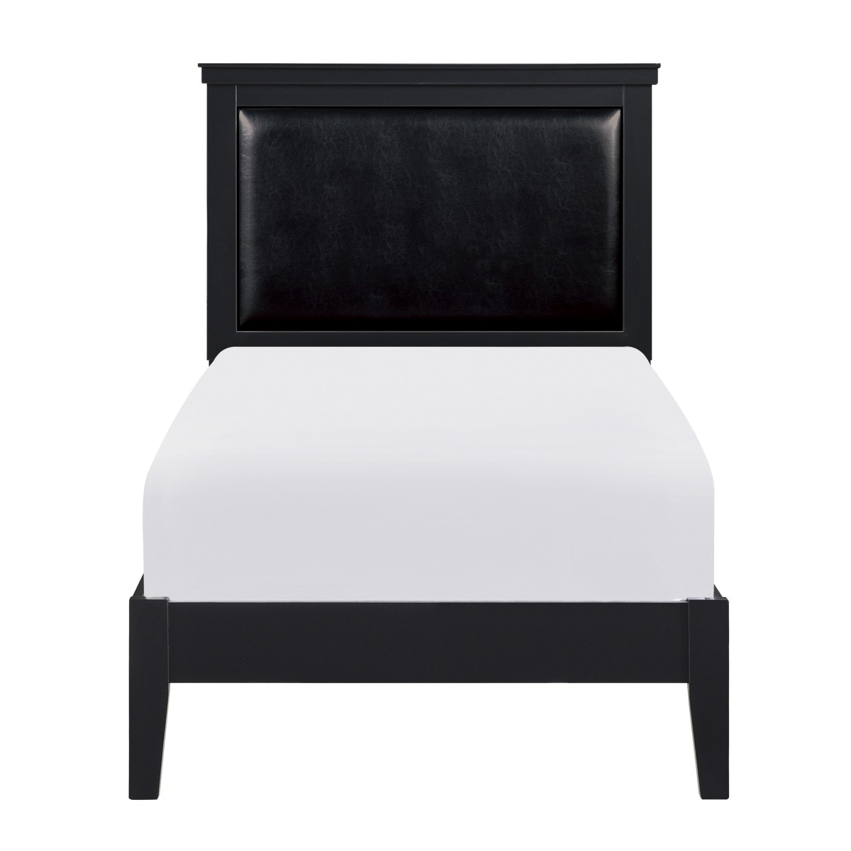 Homelegance Bedroom Twin Headboard u0026 Footboard u0026 Slats 1519BKT ...