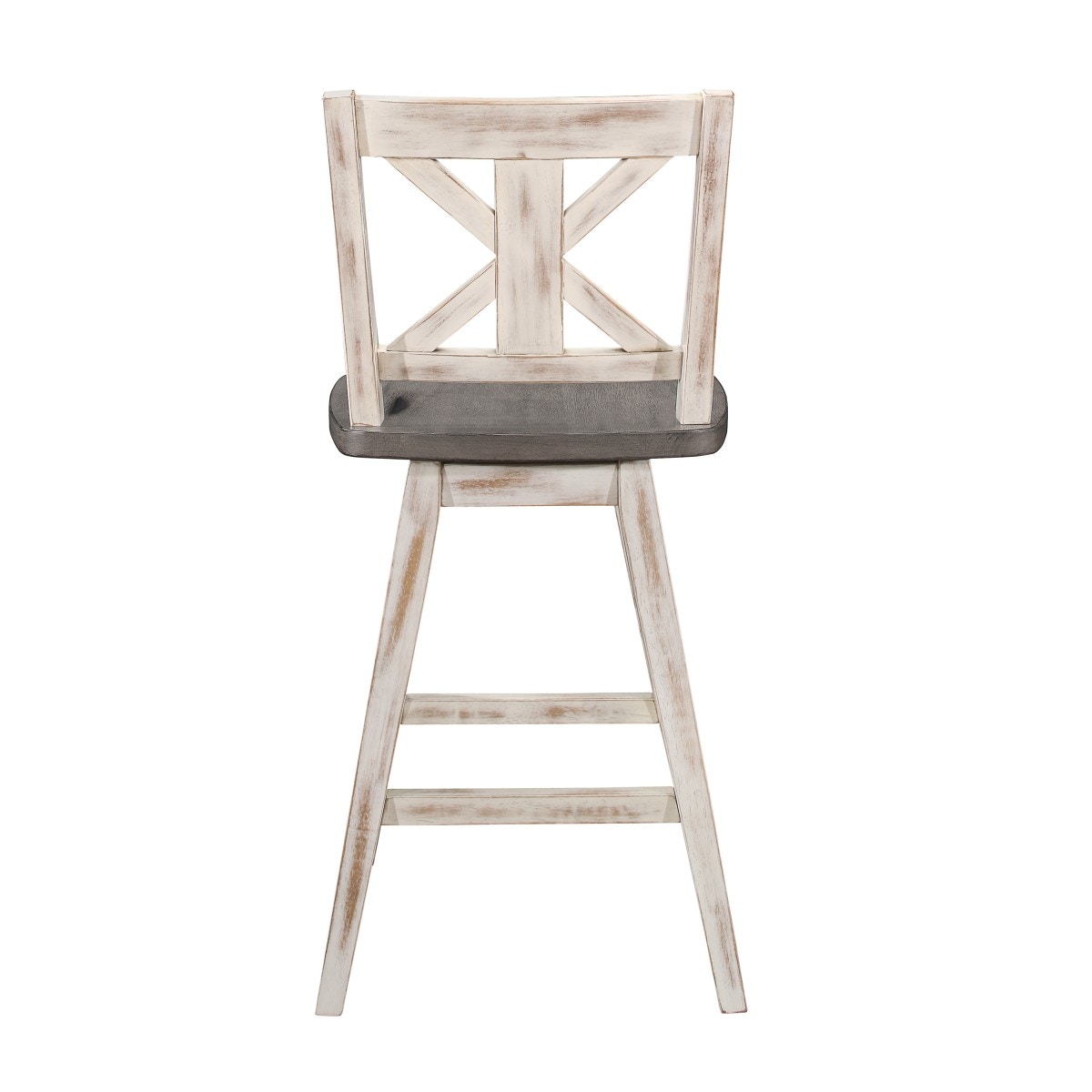Homelegance Casual Dining Swivel Counter Height Chair White 5602 24WT Furniture Market Austin
