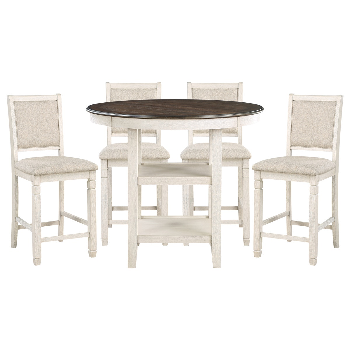 Homelegance Casual Dining 5pc Set (TB4S) 5800WH-36KIT5 - Furniture ...
