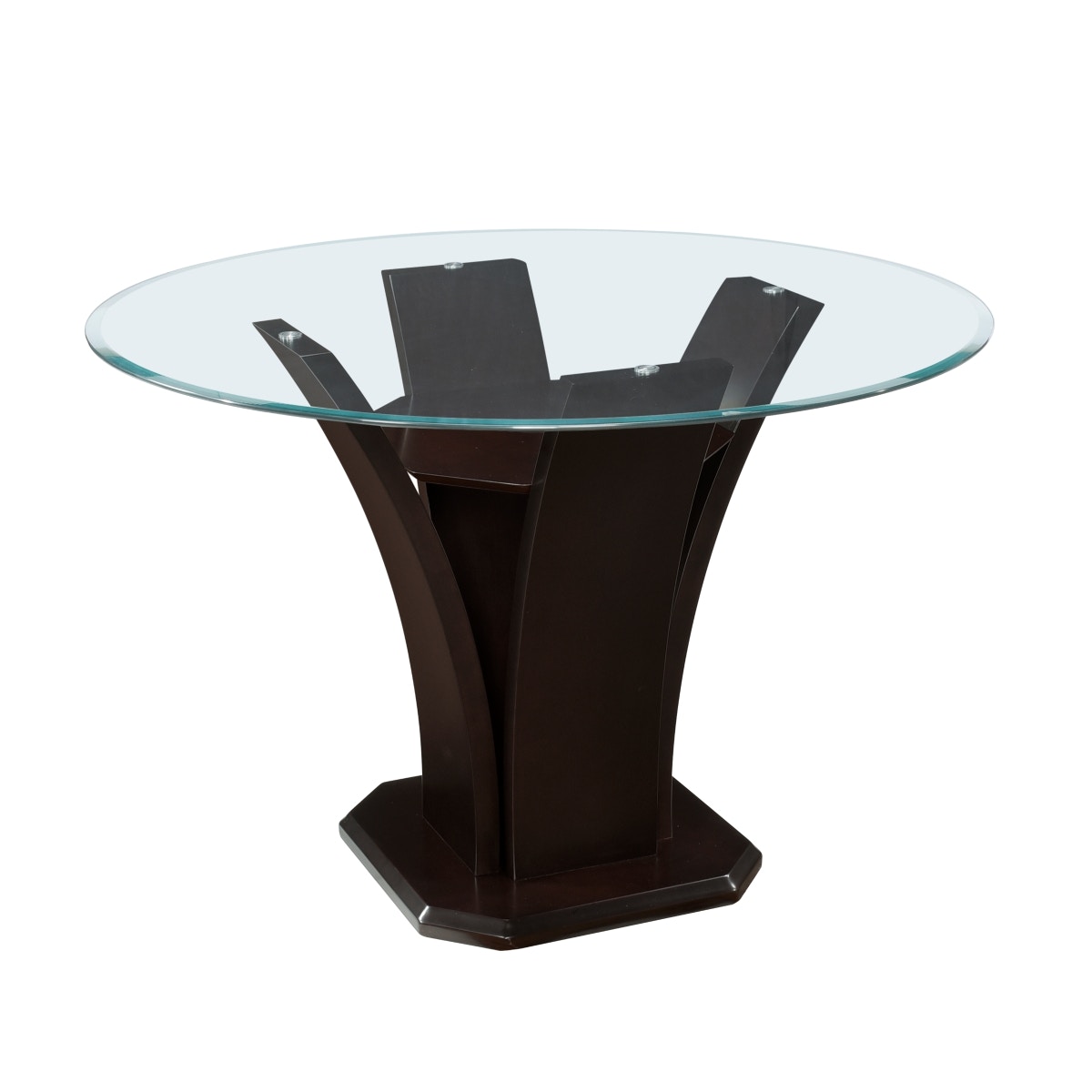 Homelegance Casual Dining Round Counter Height Table, Glass Top 710 ...