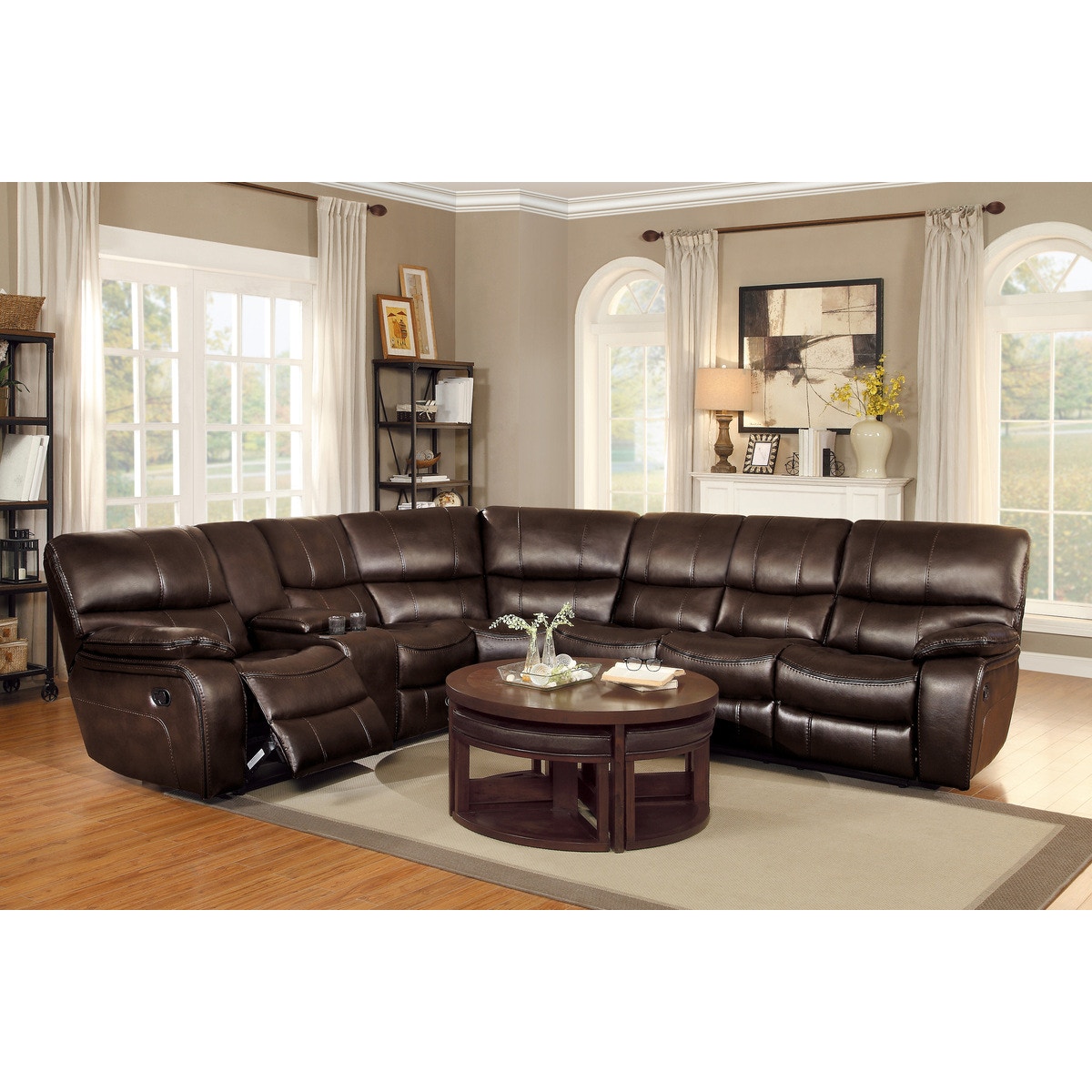 Homelegance Living Room Corner Seat 8480BRW CR Shumake Furniture Decatur AL