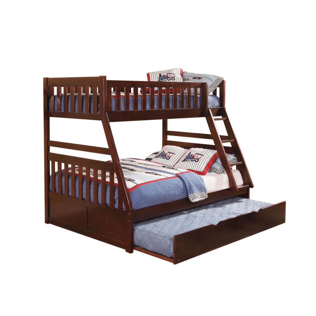 Twin full bunk bed with trundle store
