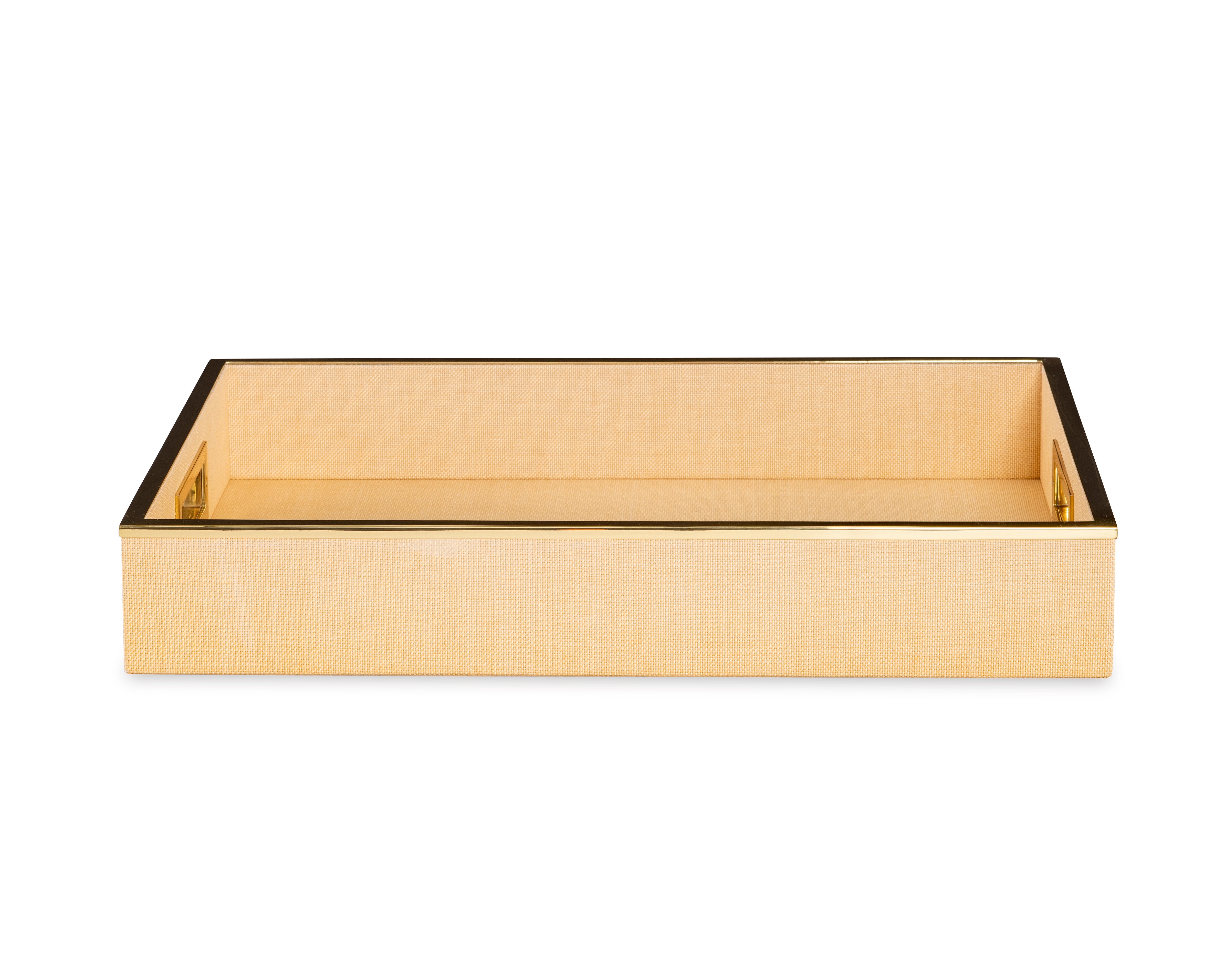 Maitland-Smith Home Accents Small Raffia Tray 8485-25 - Stowers Furniture - San Antonio, TX