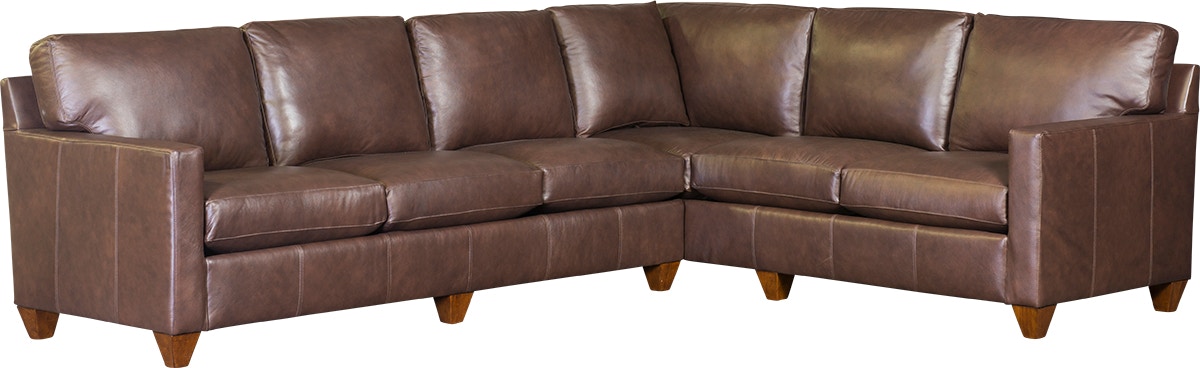 Mayo Leather Living Room 3830L Sectional | Hickory Furniture Mart ...
