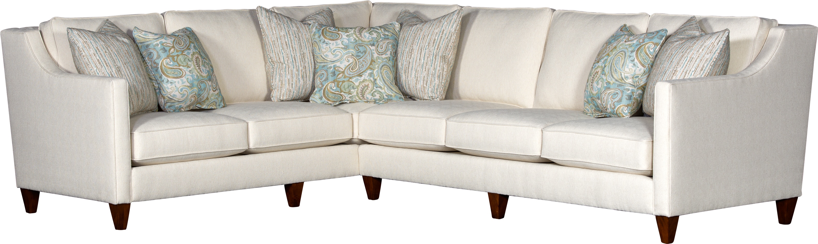 Mayo Leather Living Room Romeo Slate Sectional 6170F Sectional ...