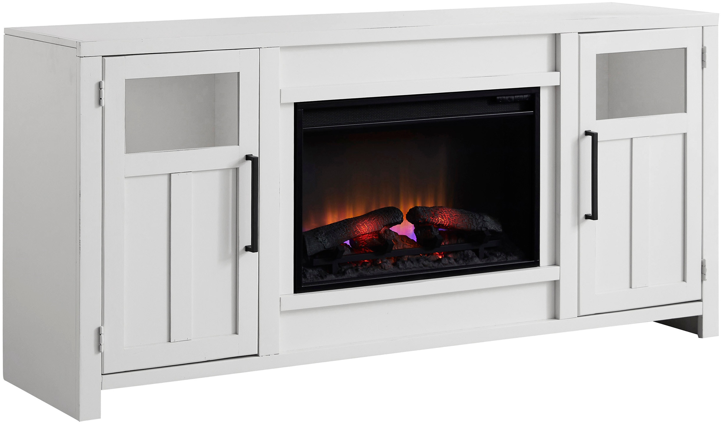aspenhome Living Room 68 Inch Fireplace Console DTT1942-SBR - Rider ...