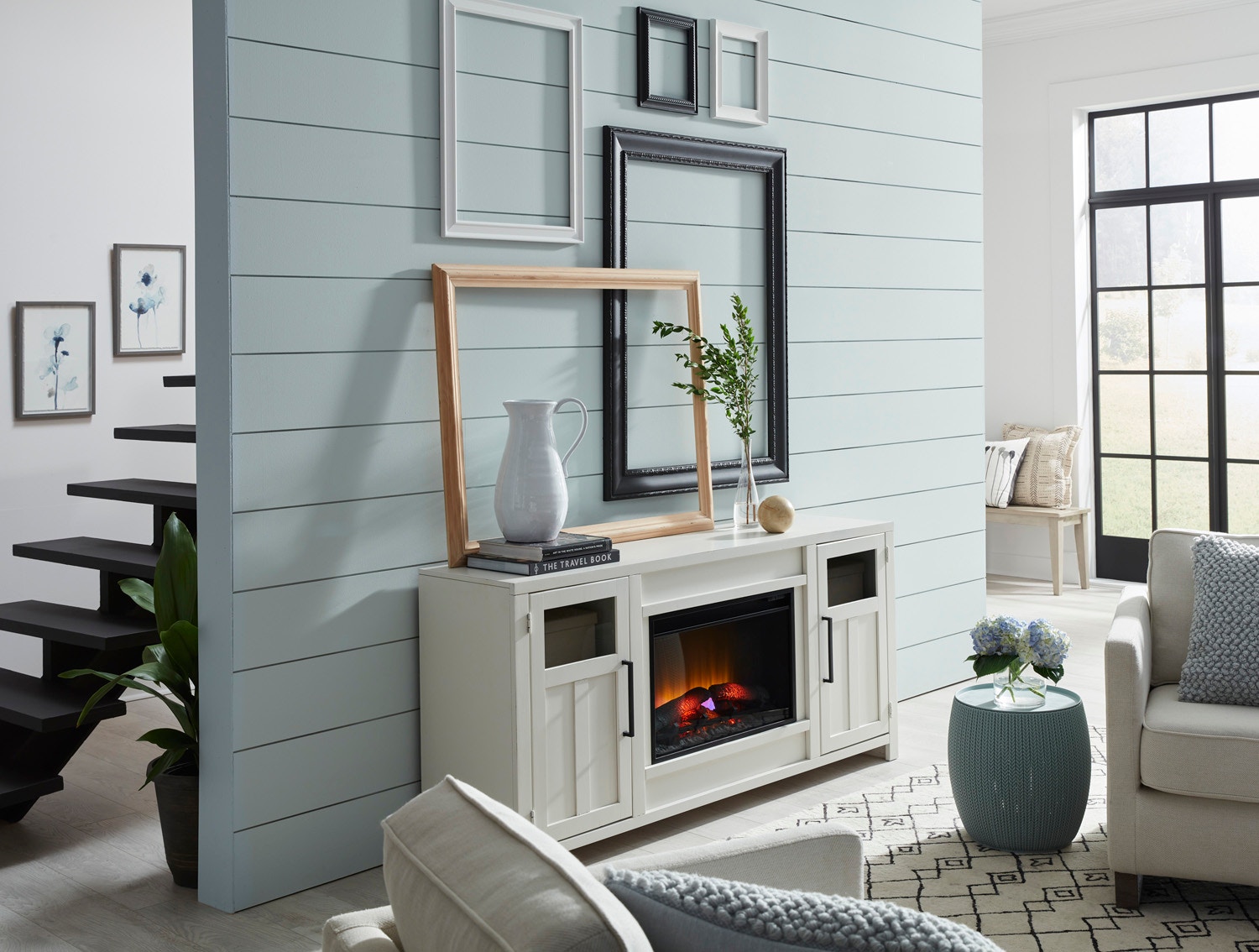 aspenhome Living Room 68 Inch Fireplace Console DTT1942-SBR - Furniture ...