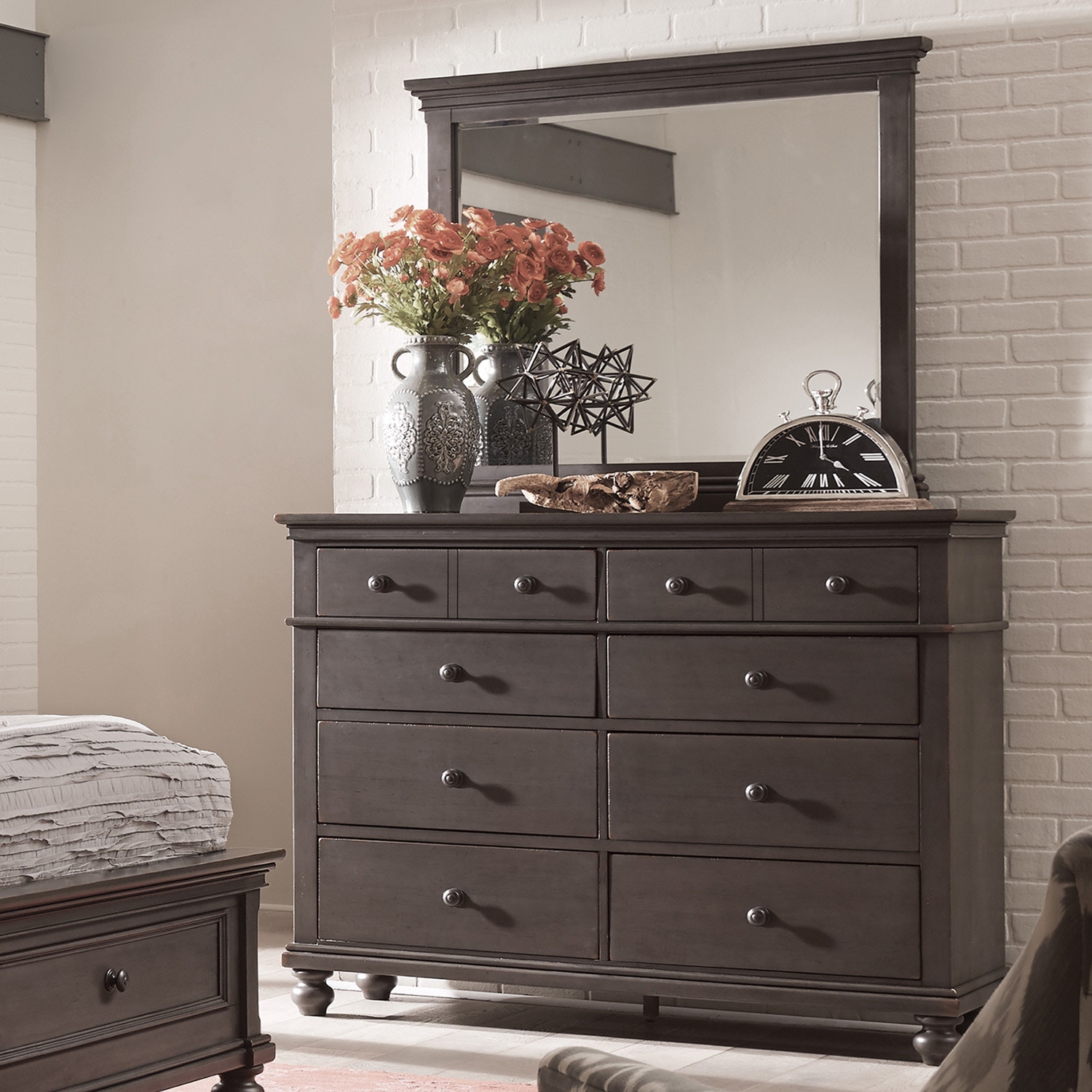 aspenhome Mirrors Landscape Mirror I07-462-PEP - Woodworks Home ...