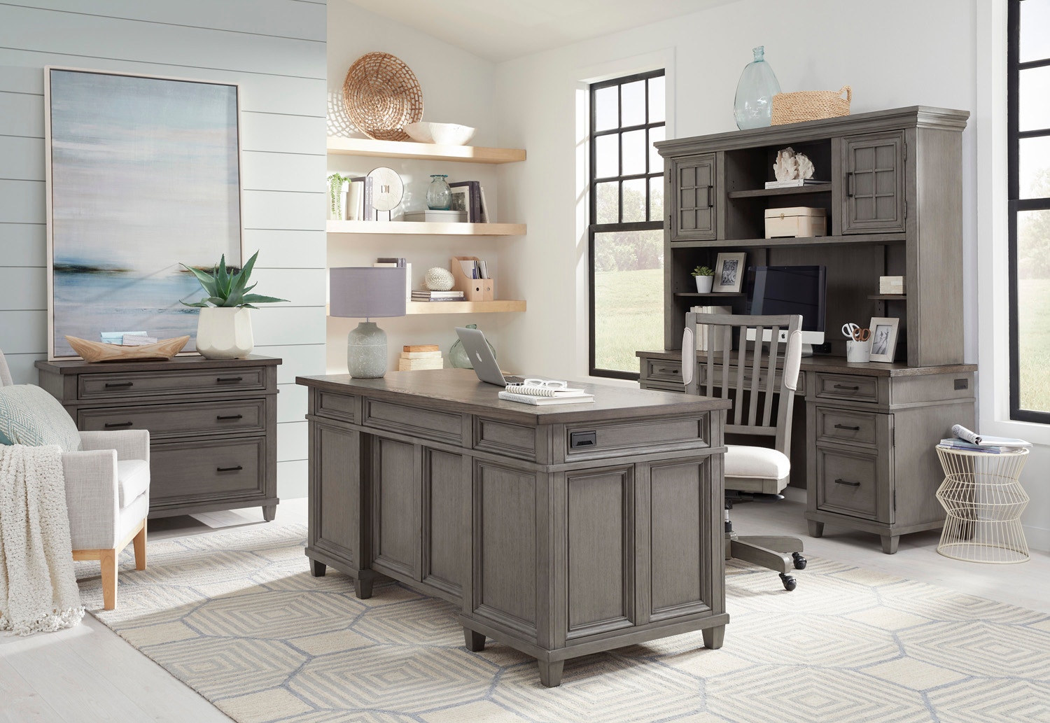 aspenhome Home Office 66" Executive Desk I248-303-SLT-1 - Carol House ...