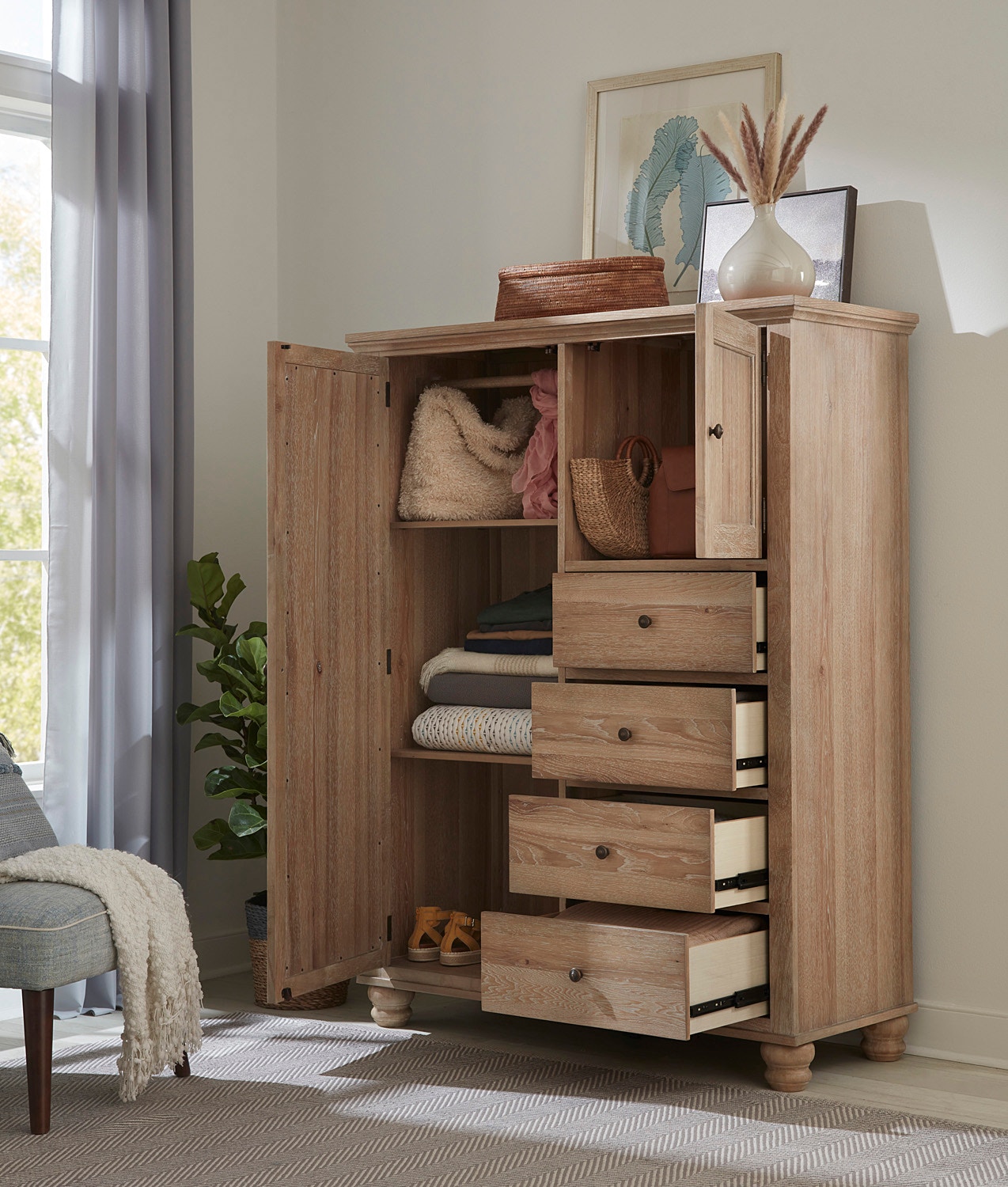 aspenhome Bedroom Chiffarobe ICB-459-KHK-1 - Furniture Plus Inc. - Mesa, AZ