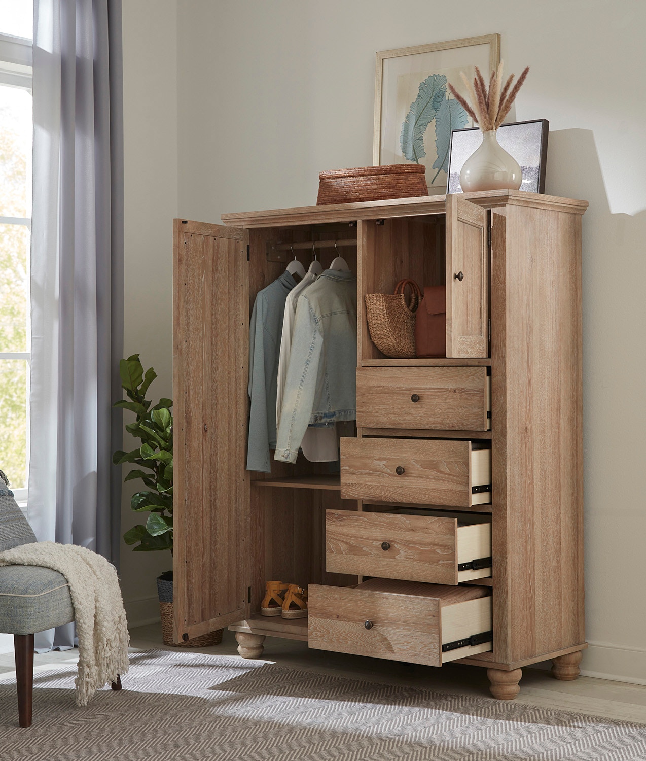 aspenhome Bedroom Chiffarobe ICB-459-KHK-1 - Furniture Plus Inc. - Mesa, AZ