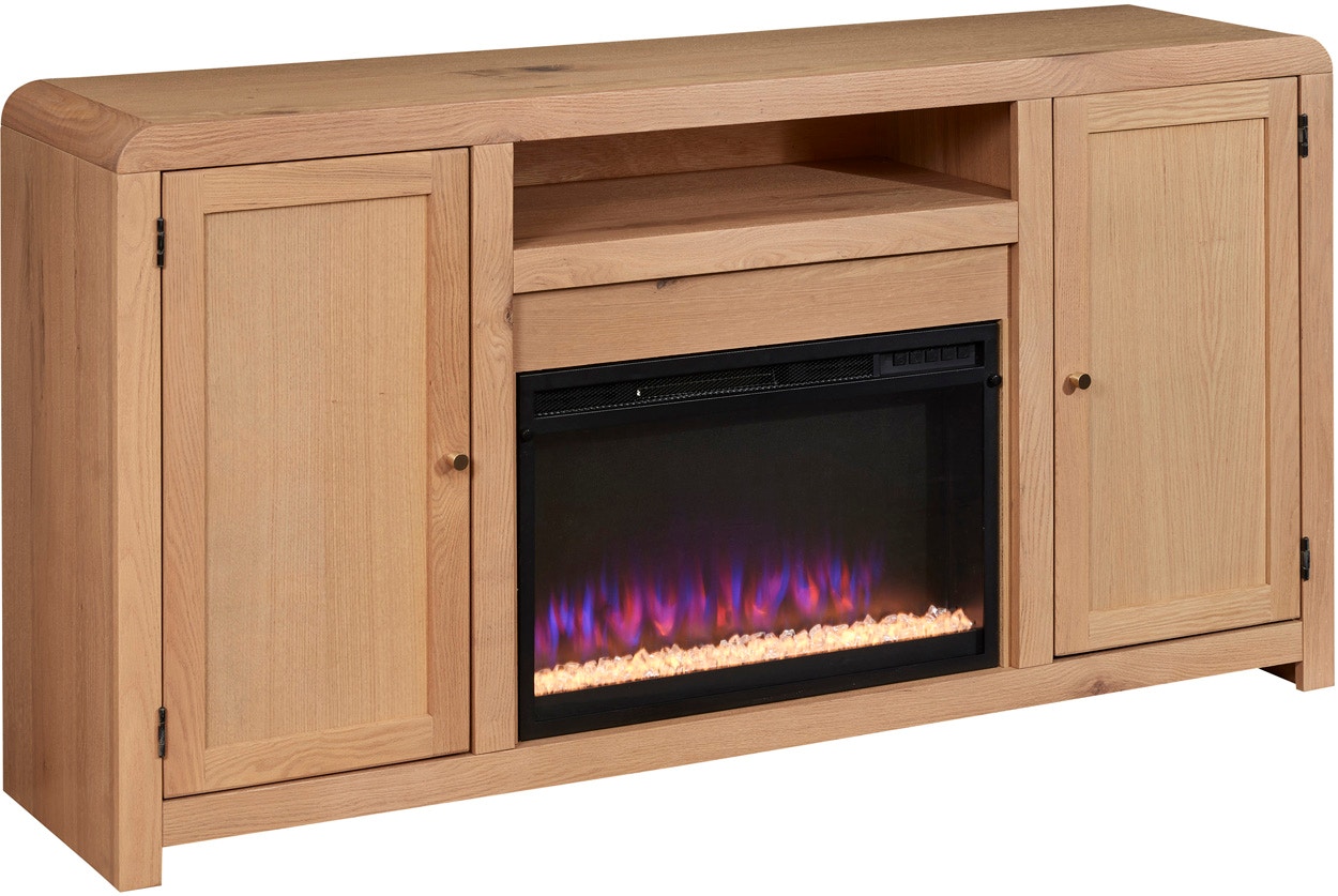 aspenhome Living Room 66 Inch Fireplace Console KOO1940-BLO - Woodworks ...