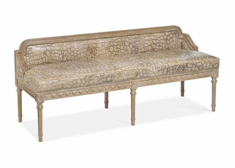 Hancock and Moore Living Room Drake Bench 088 - Grace Furniture - Marcy, NY