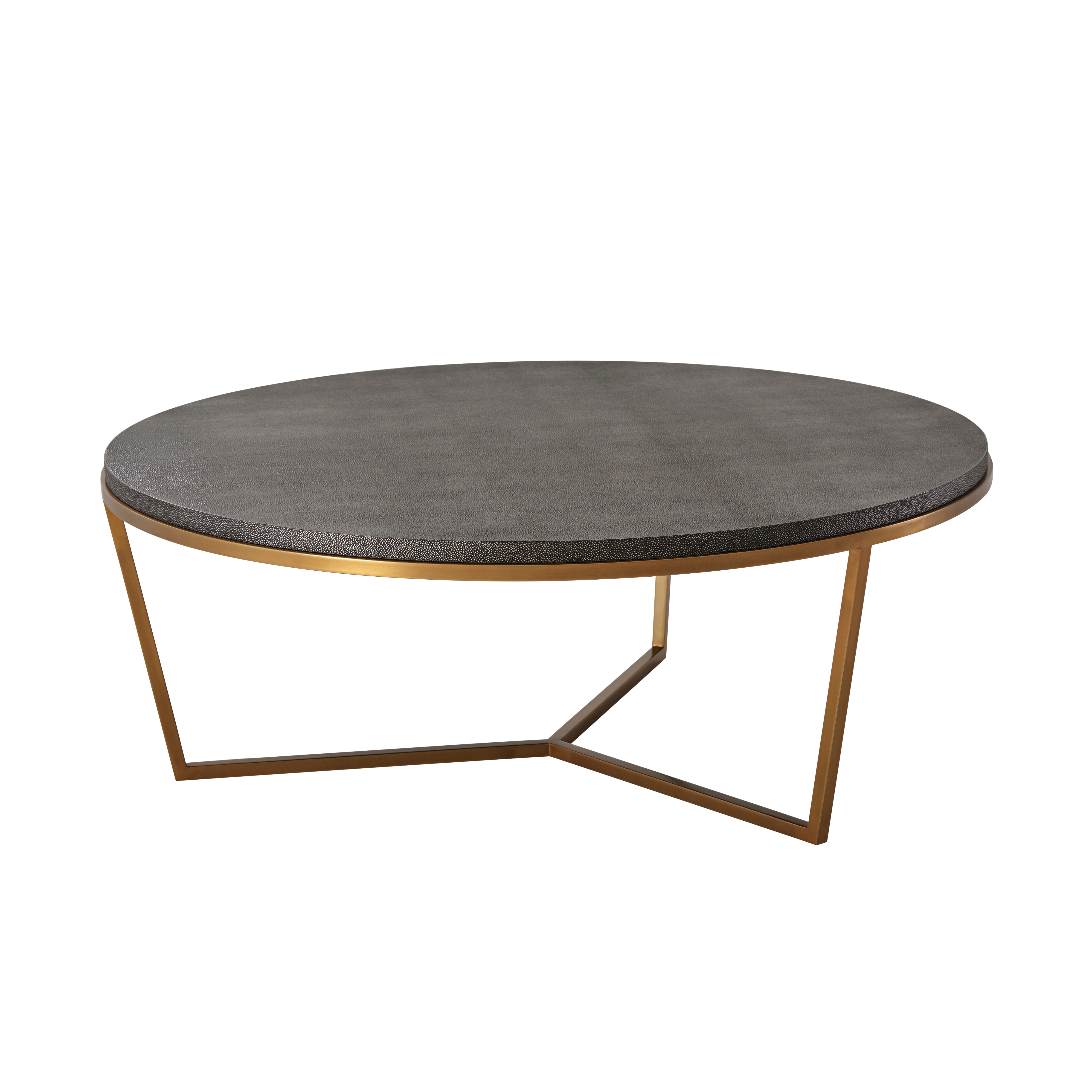 Shagreen round coffee table store