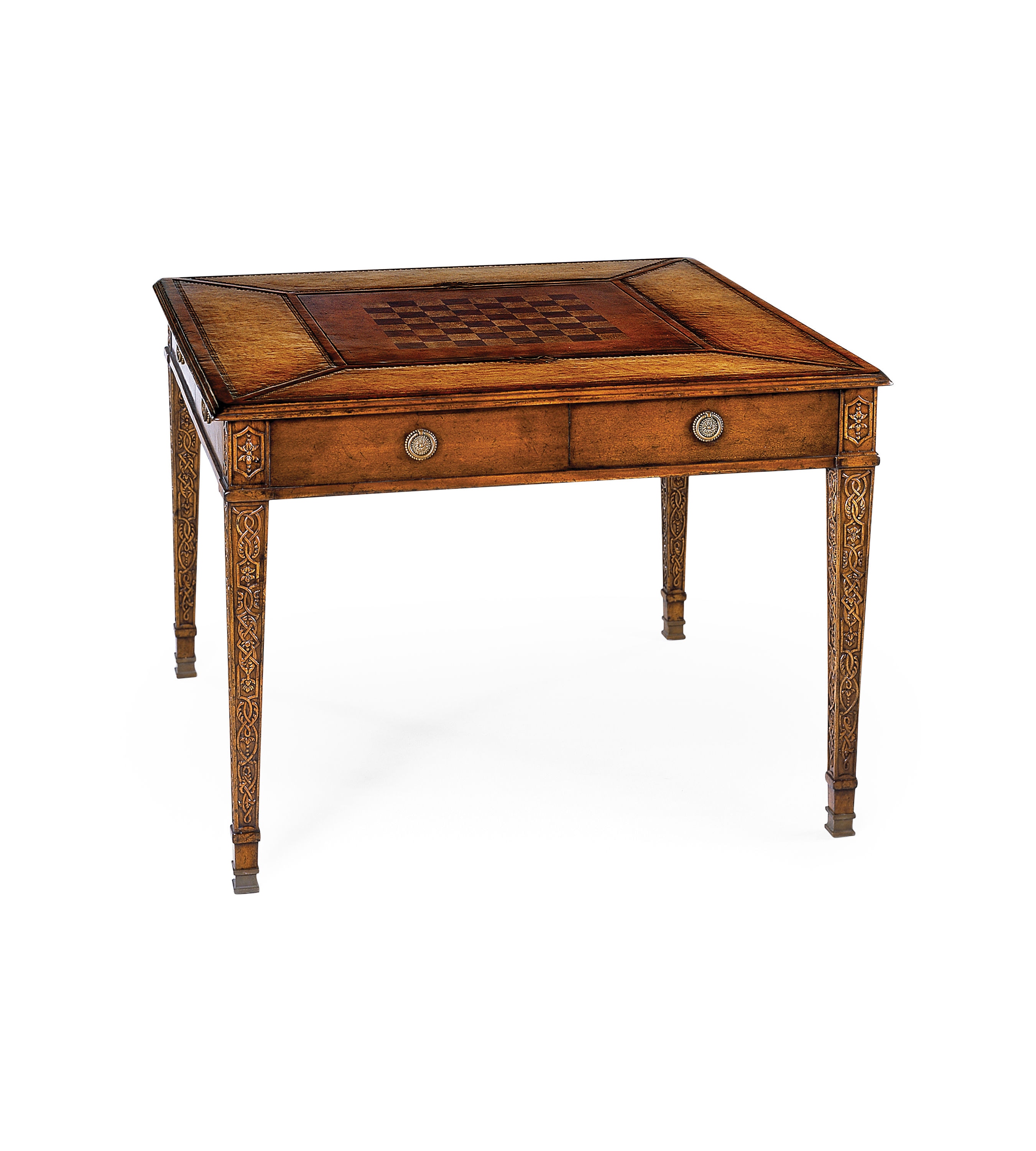 Jonathan Charles Bar and Game Room Square Games Table (Walnut) 492242 ...