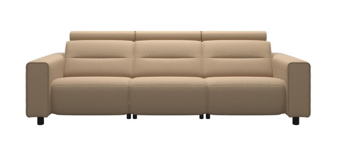 Stressless by Ekornes Living Room Stressless Emily 3 Seat - Wide Arms ...