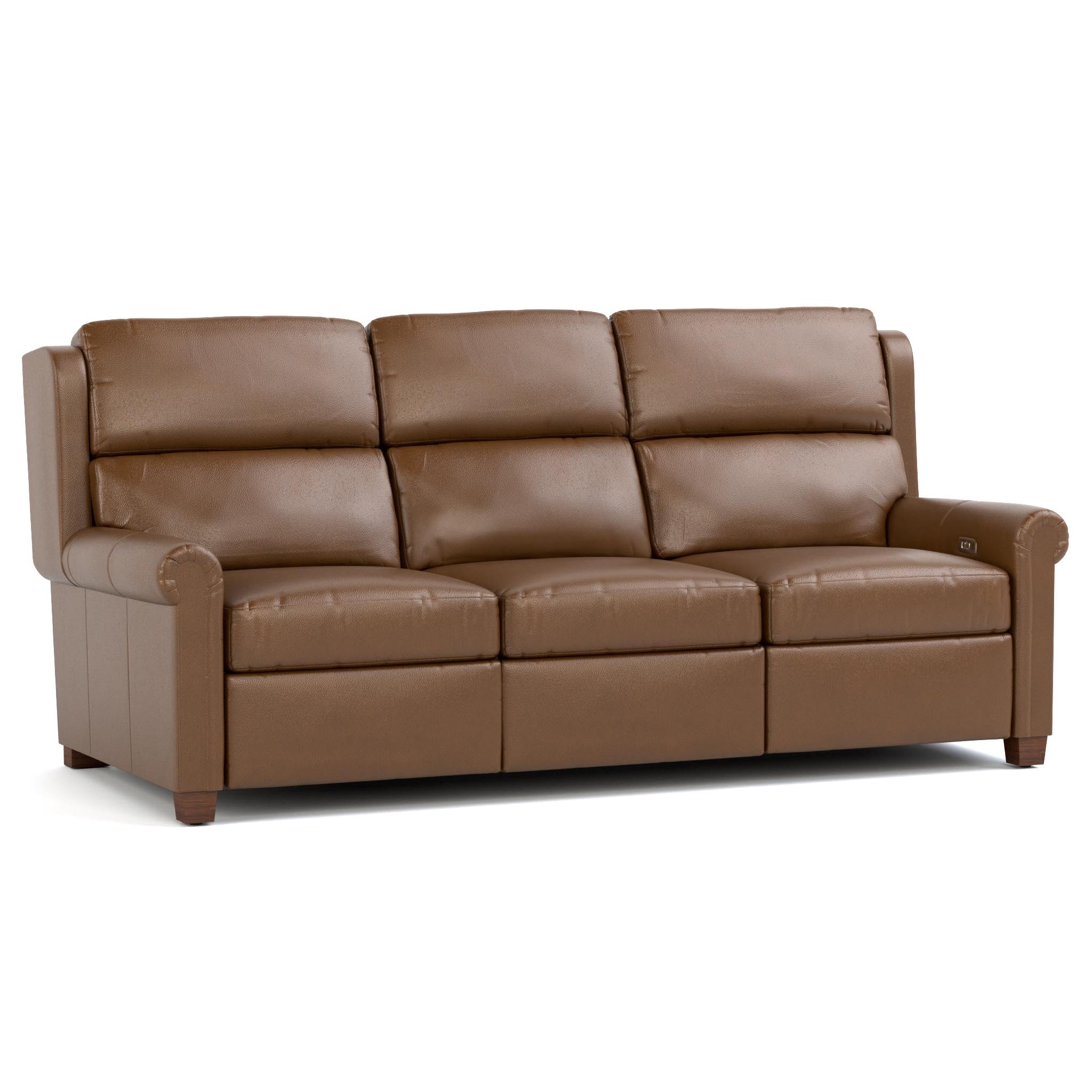 Stickley Living Room Sofas Woodlands Small Roll Arm Motion Sofa CL-6173 ...
