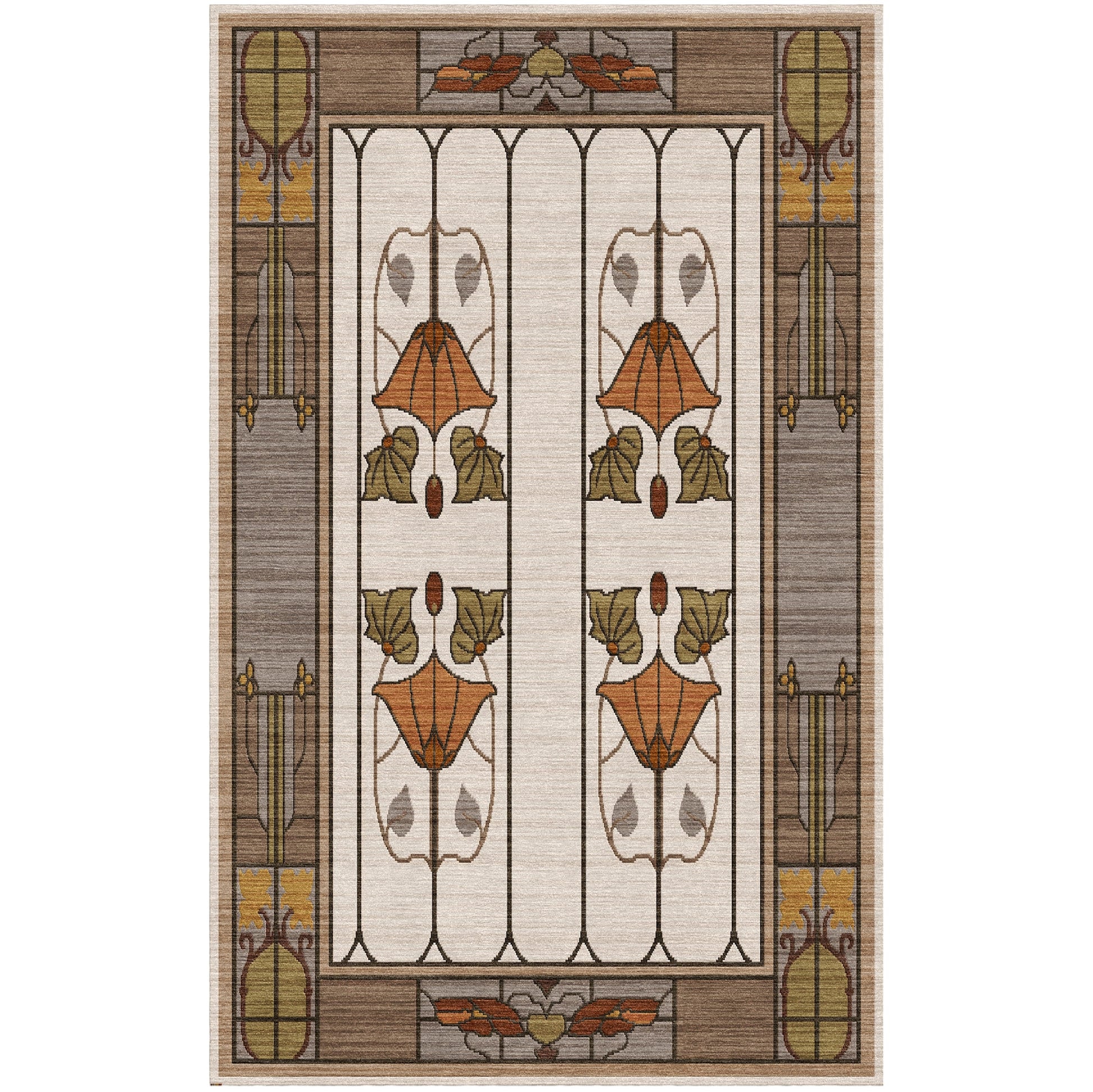 Stickley Furniture Area Rugs Garden Window Rug, Ivory RU-1520-4X6 ...