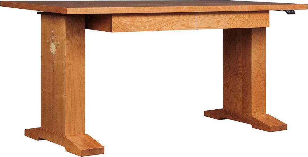 Stickley Furniture Home Office Hi-Lo Standing Desk 91-1285 | Hickory ...