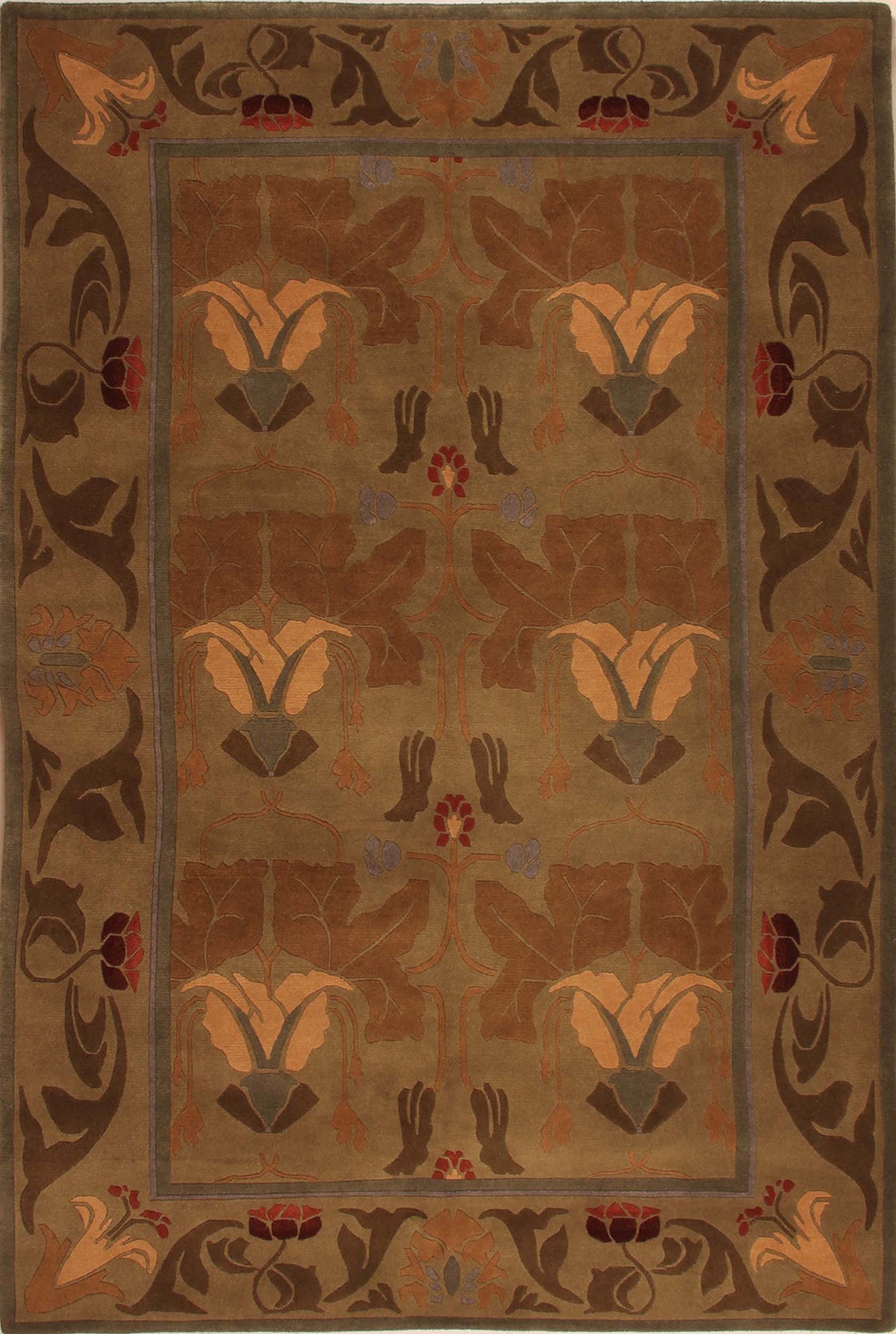 Stickley Furniture Area Rugs Morris Lily Rug RU-1430-9X12 | Hickory ...