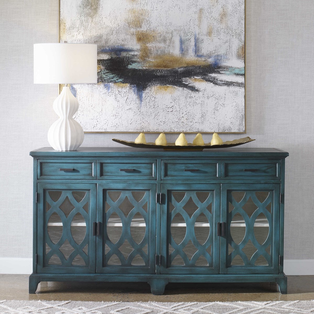 Uttermost 25419 Dining Room Oksana Wooden Credenza