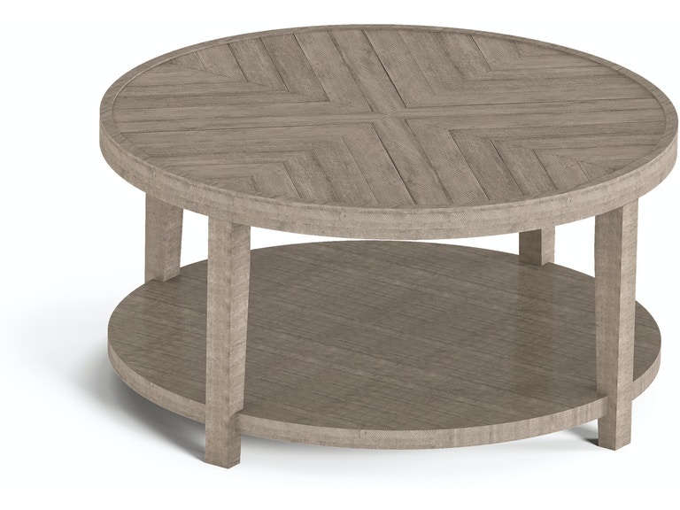 Flexsteel Chevron Round Coffee Table W1003-034 - Portland, OR | Key ...