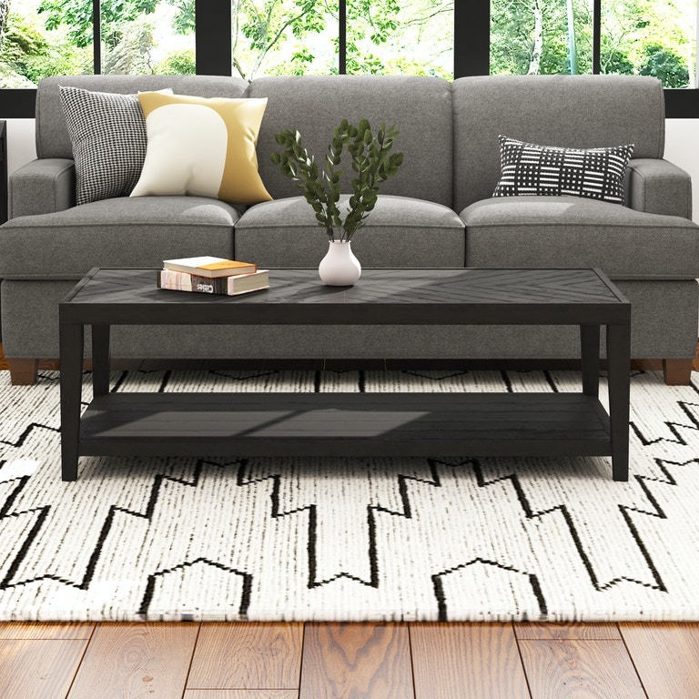Flexsteel Chevron Rectangular Coffee Table W1004-031 - Portland, OR ...