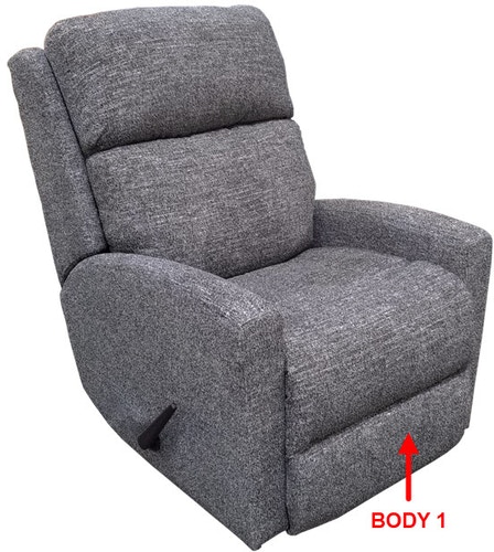 Stanton Power Hr/Lumbar Rocker Recliner 85784B - Portland, OR | Key ...