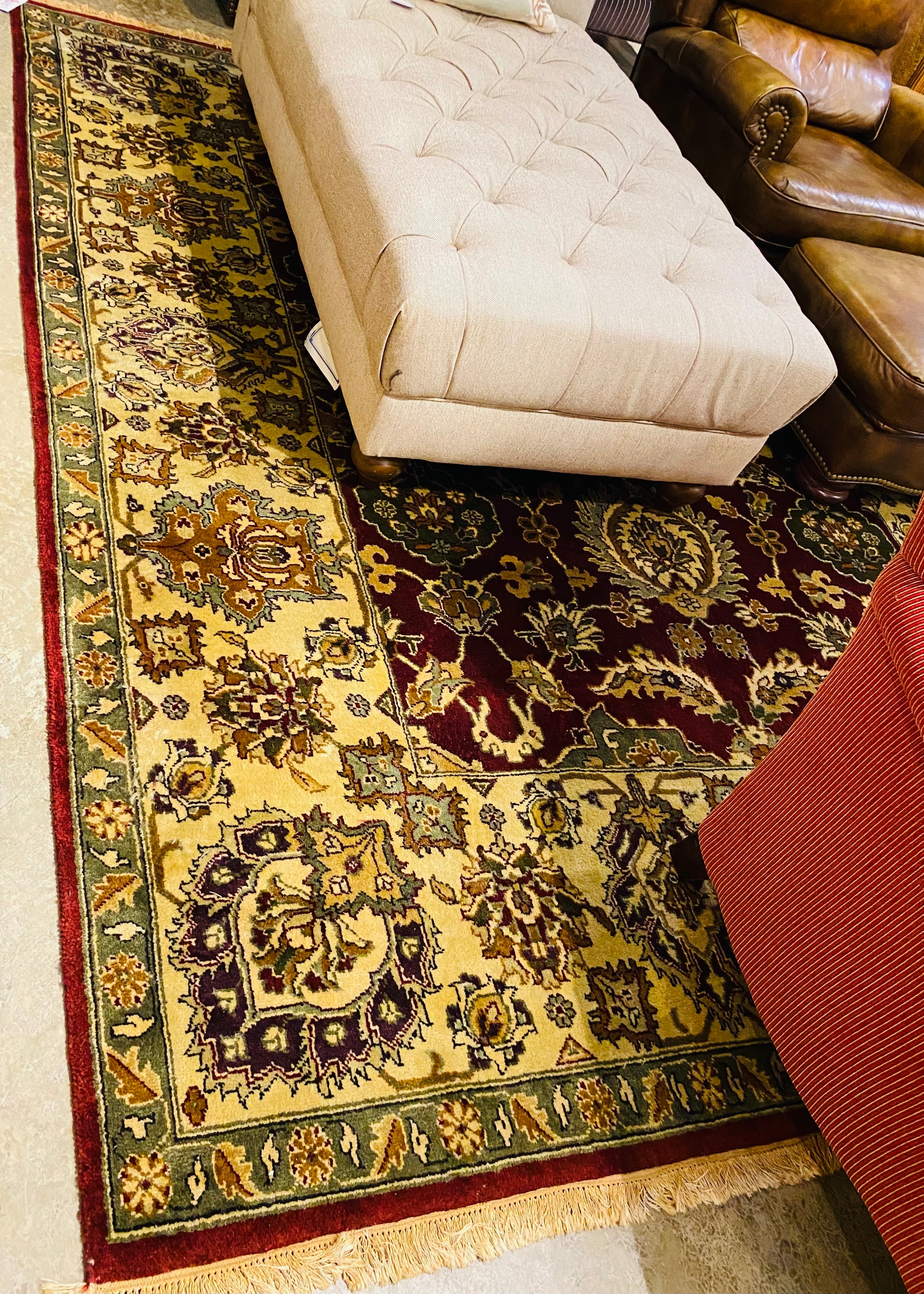 Shop Anne's Attic 8'x10' Burgundy & Ivory Wool Rug *106AT15524 - High ...