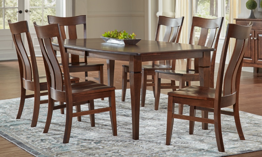 ARCHBOLD FURNITURE CO Living Room 7PC DINING SET - TABLE & 6 CHAIRS GRP ...