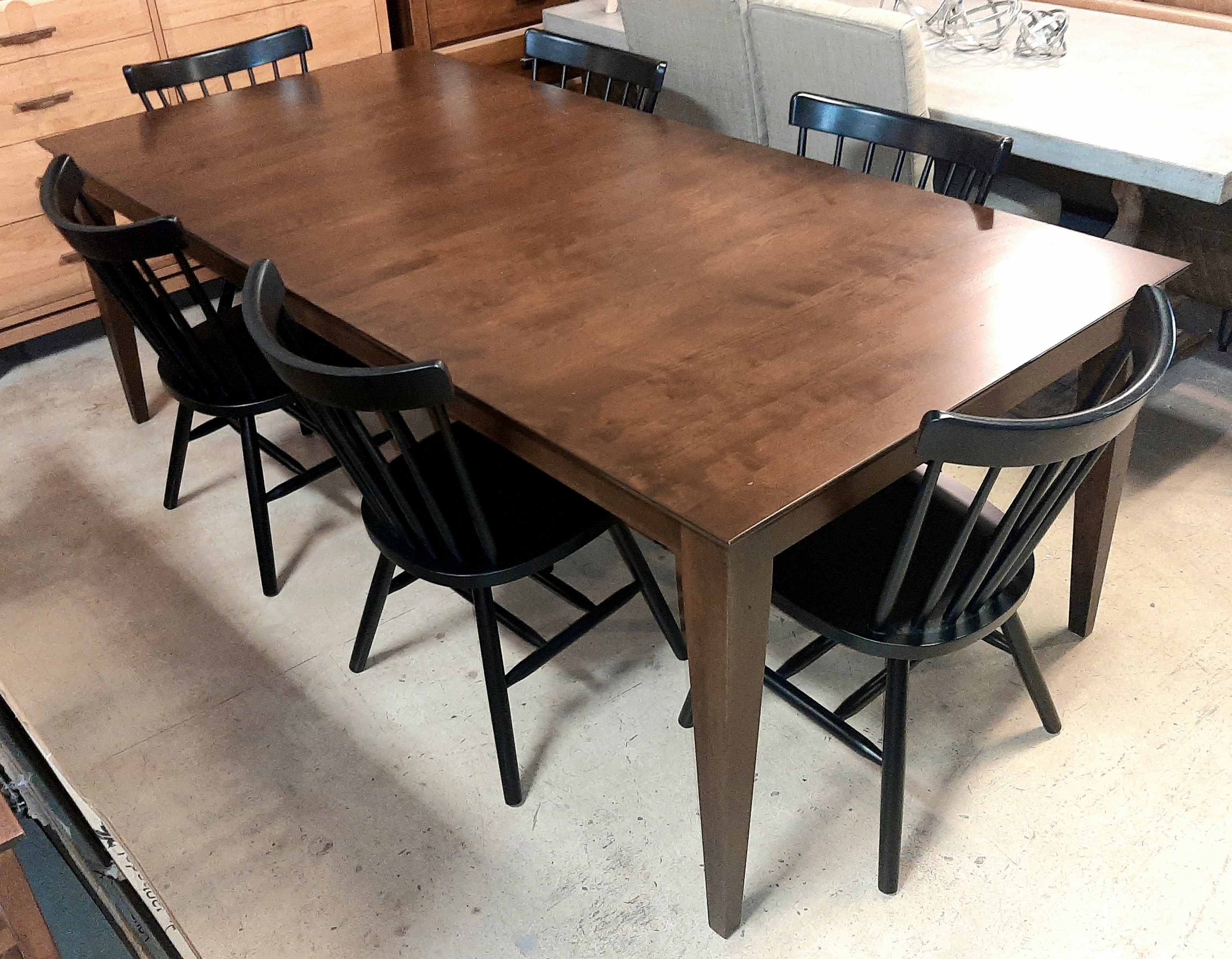 Canadel table set , solid wood