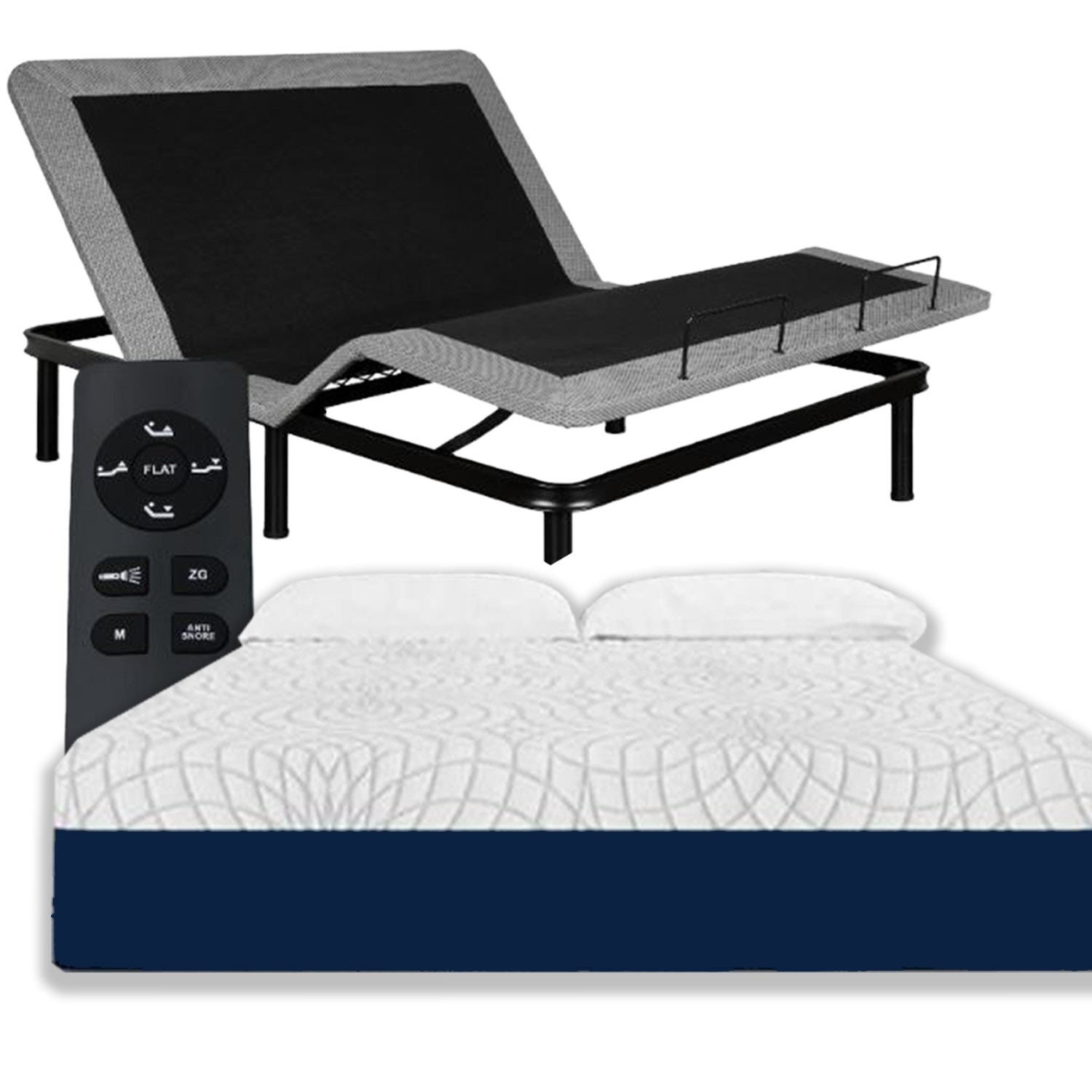 QUEEN HYBRID MATTRESS AND ADJUSTABLE BASE PACAKGE