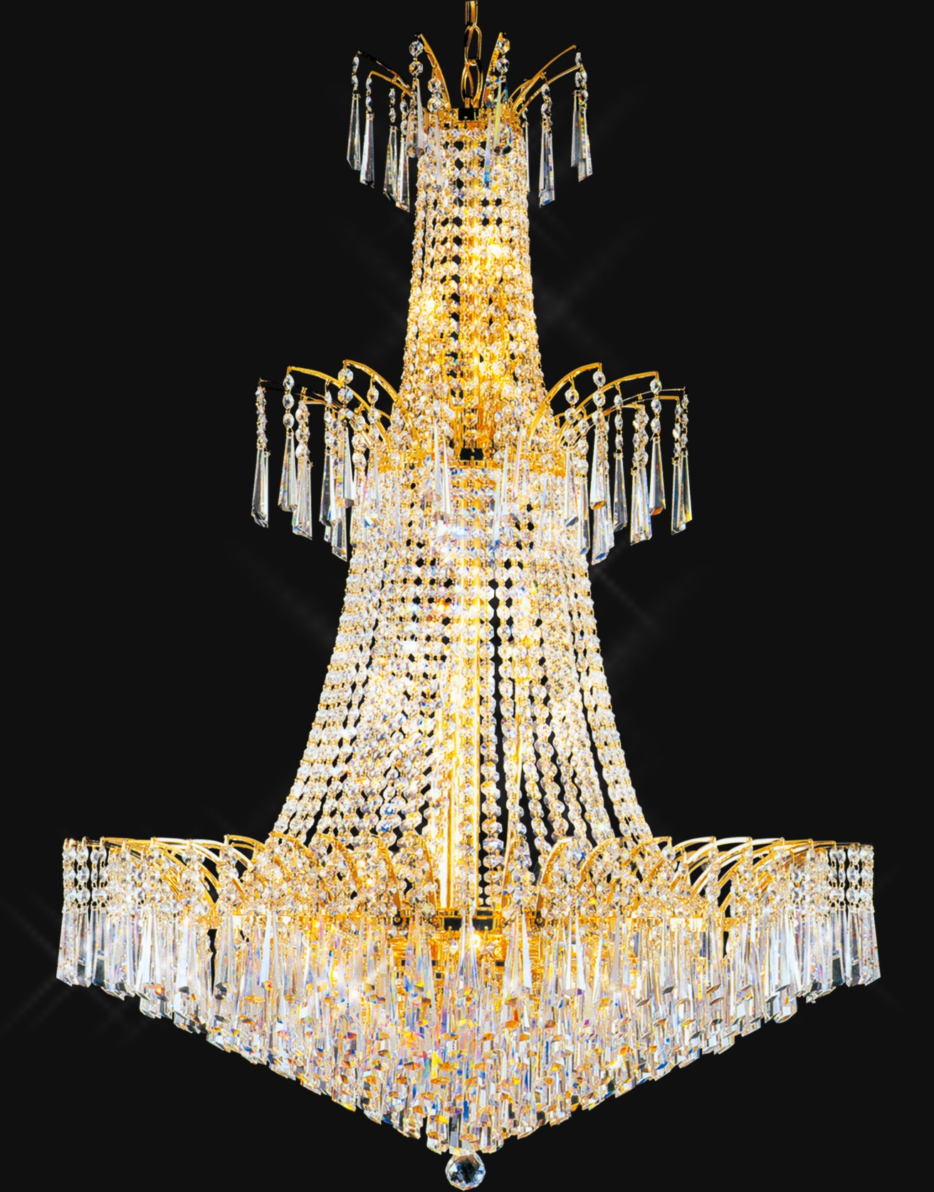 Artisan Lighting Victorian Drop Crystal Chandelier 32x43 1816-4332C ...