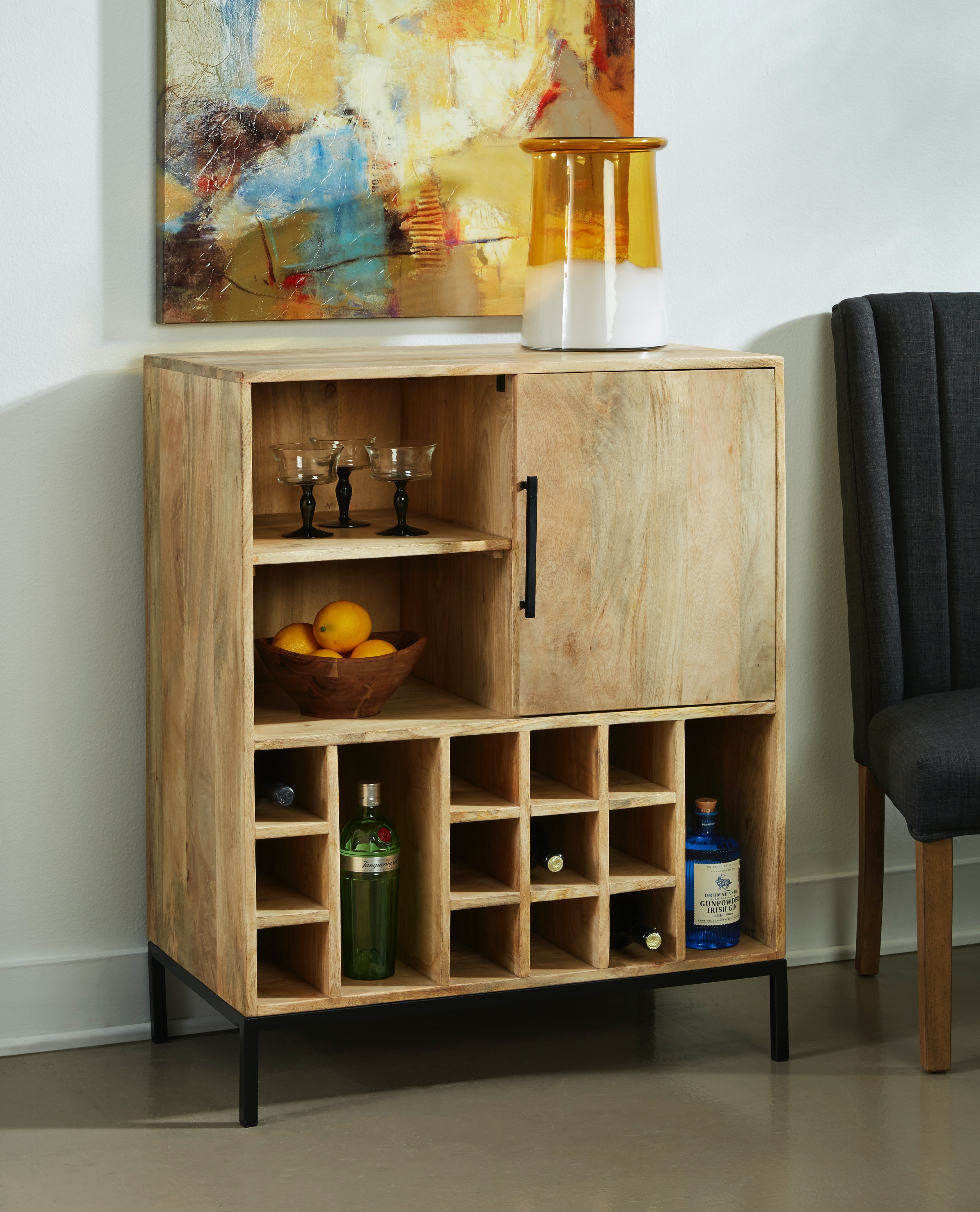 Coast2Coast Home Winston 1-Door Wine Cabinet is available in the ...