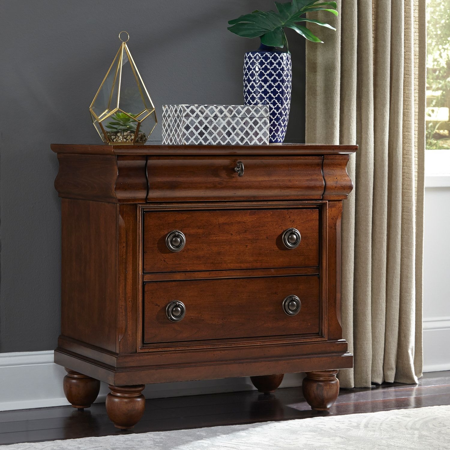 Liberty Furniture Rustic Traditions 2-Drawer Nightstand is available in ...