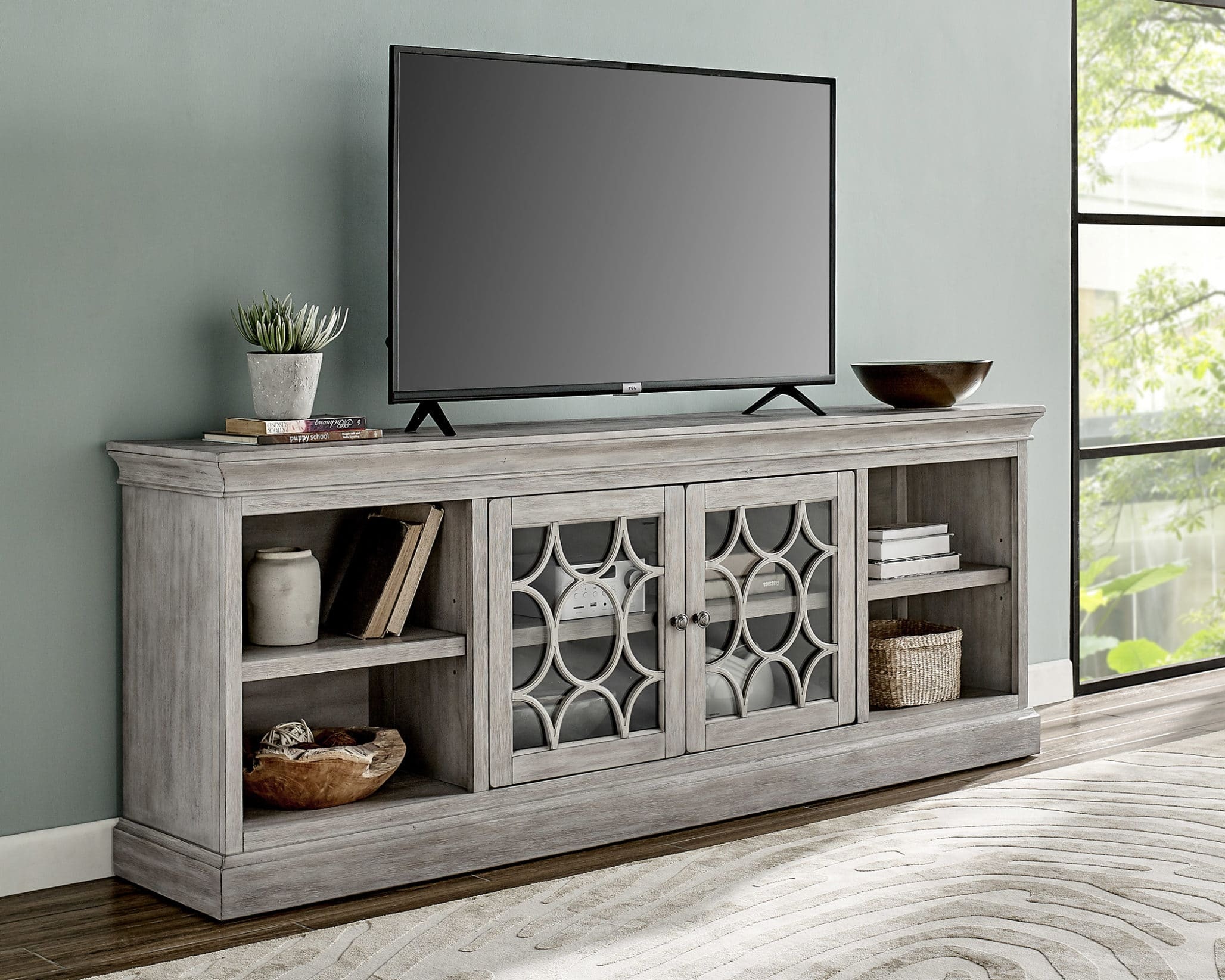 Martin Furniture Felicity 80-inch TV Console is available in the ...