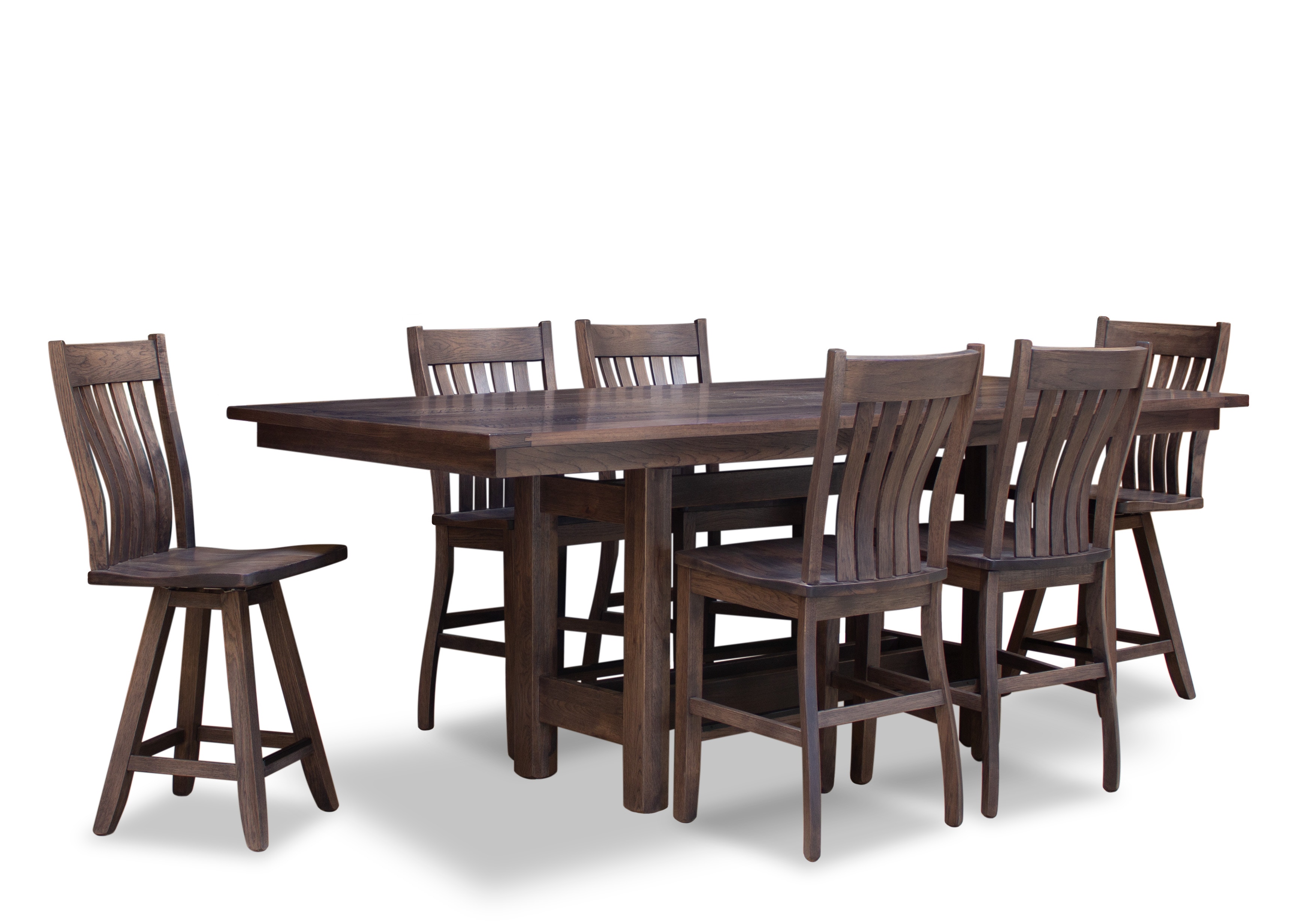 Trailway Dining Room Rocky Mountain Rectangle Hickory Pub Table is ...