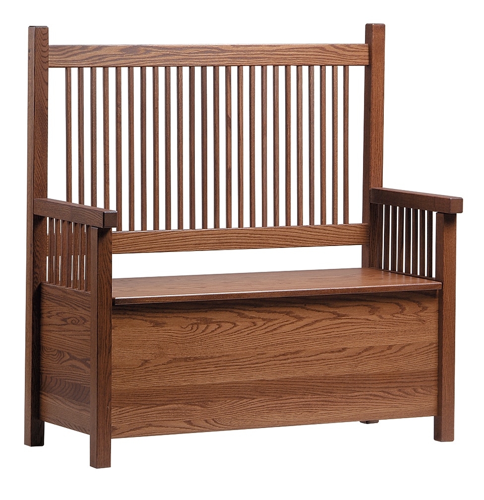 Country Value Woodworks Mission Deacons Bench 061 Portland OR Key Home Furnishings