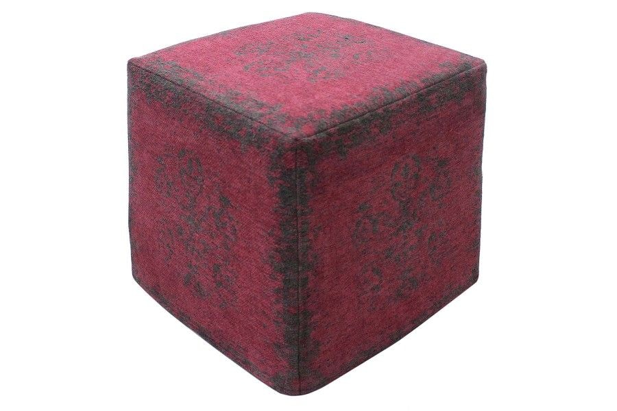 Porter Designs Malabar Fuchsia Pouf AC007 - Portland, OR | Key Home ...