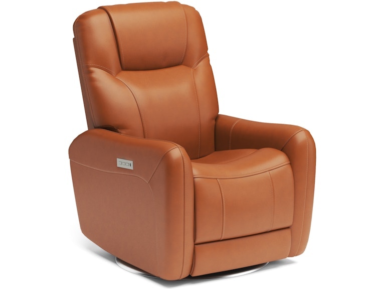 Flexsteel Degree Swivel Power Recliner with Power Headrest and Lumbar ...