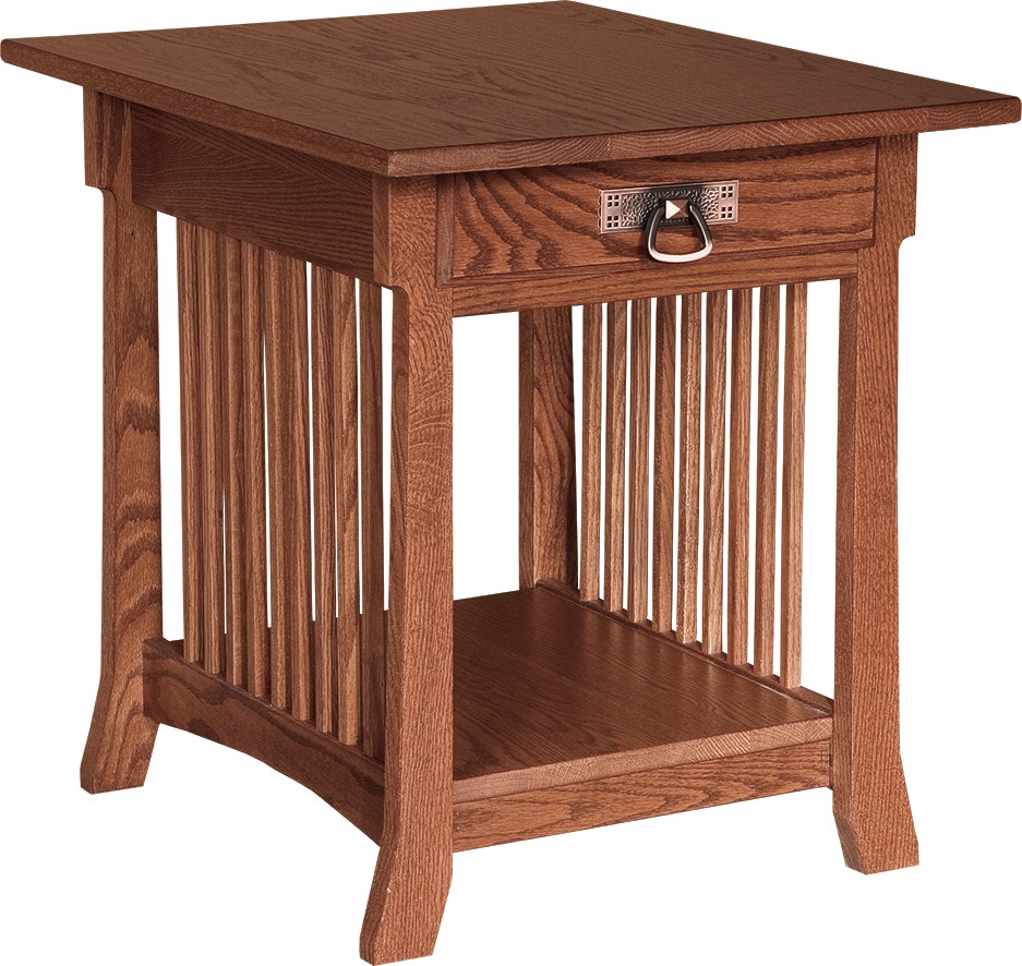 Country Value Woodworks Royal End Table with Drawer 360 - Portland, OR ...
