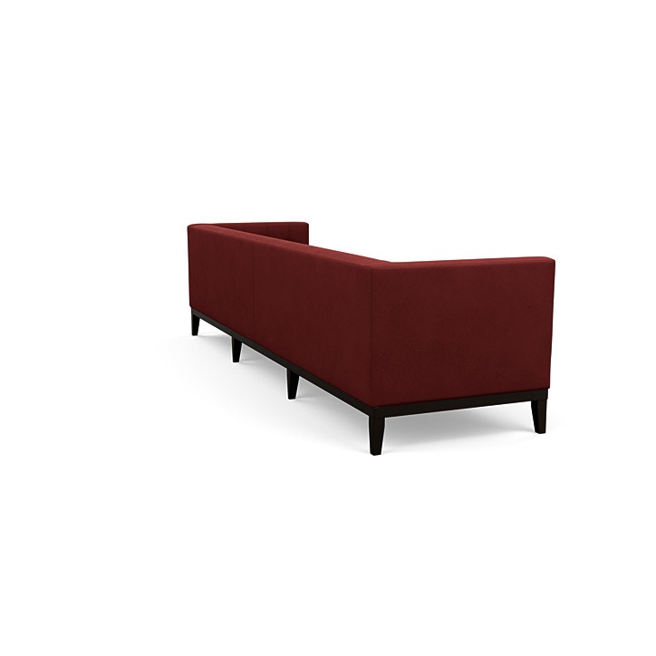 American Leather Luxe One Cushion Sofa LUX-SO2-LG-Suede-Life-Cinnabar ...