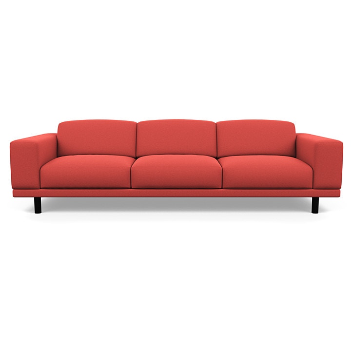 American Leather Meyer Three Cushion Sofa MYR-SO3-ST-Vee-Life-Red ...